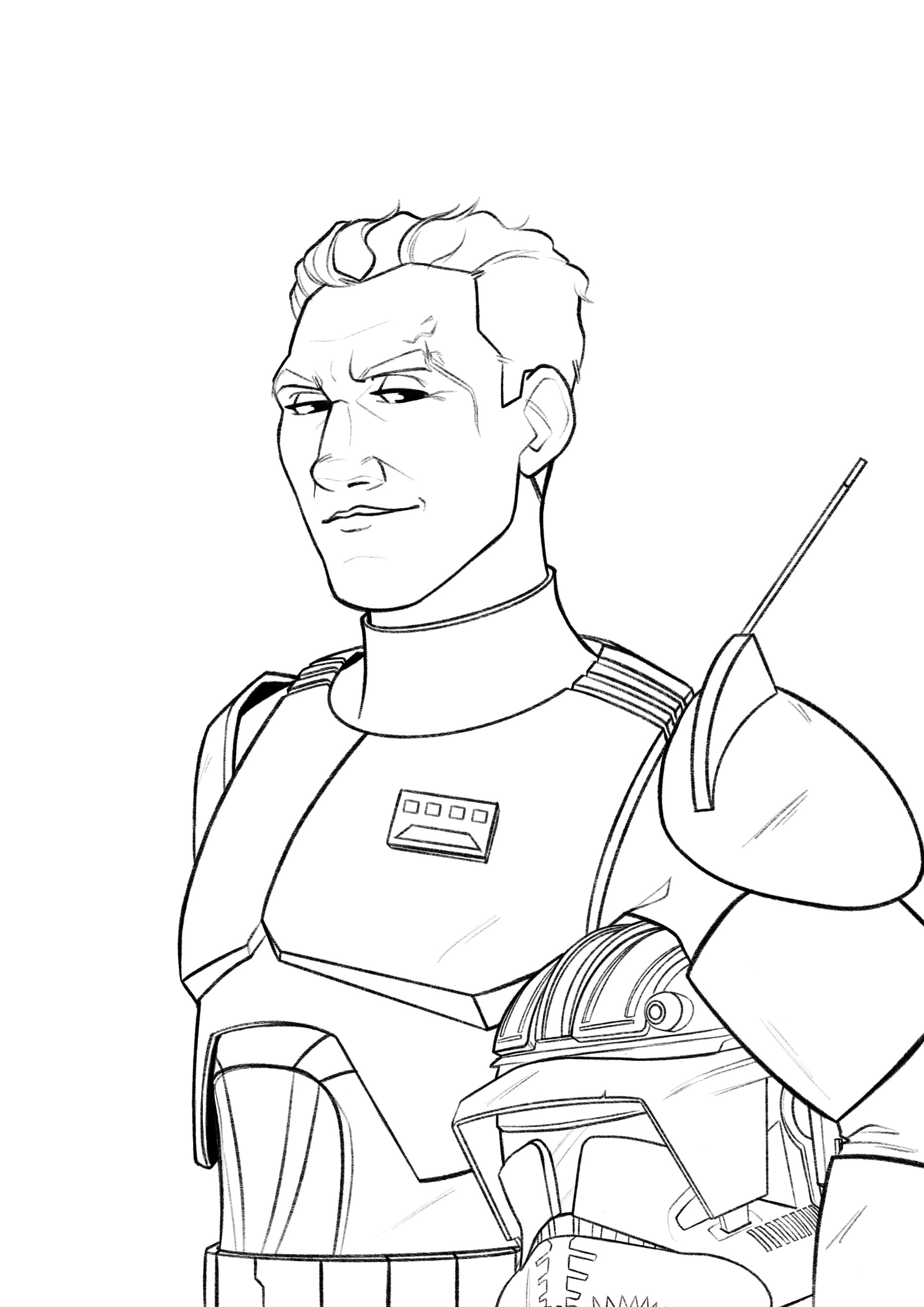 commander gree coloring pages