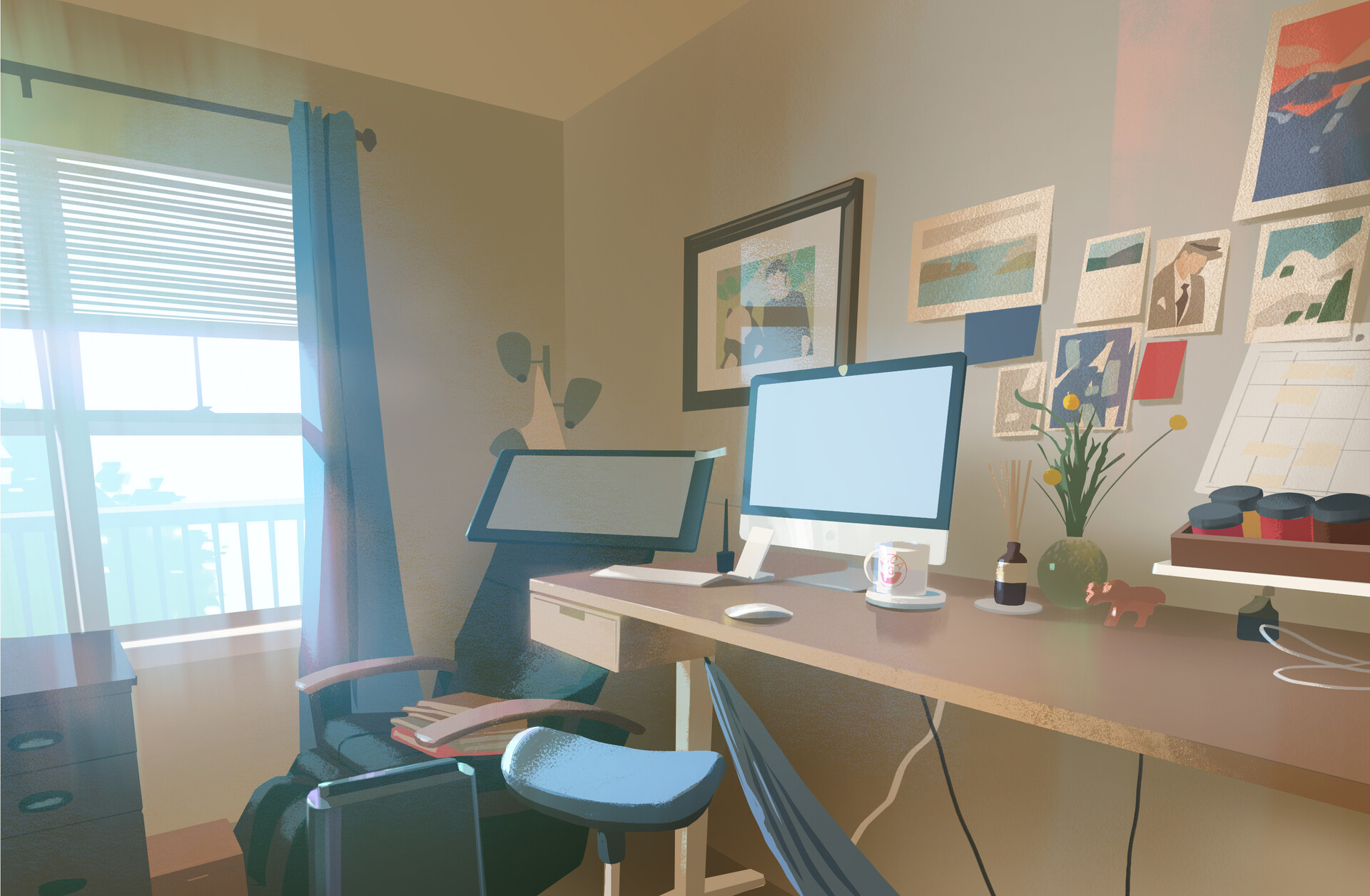 ArtStation - My desk