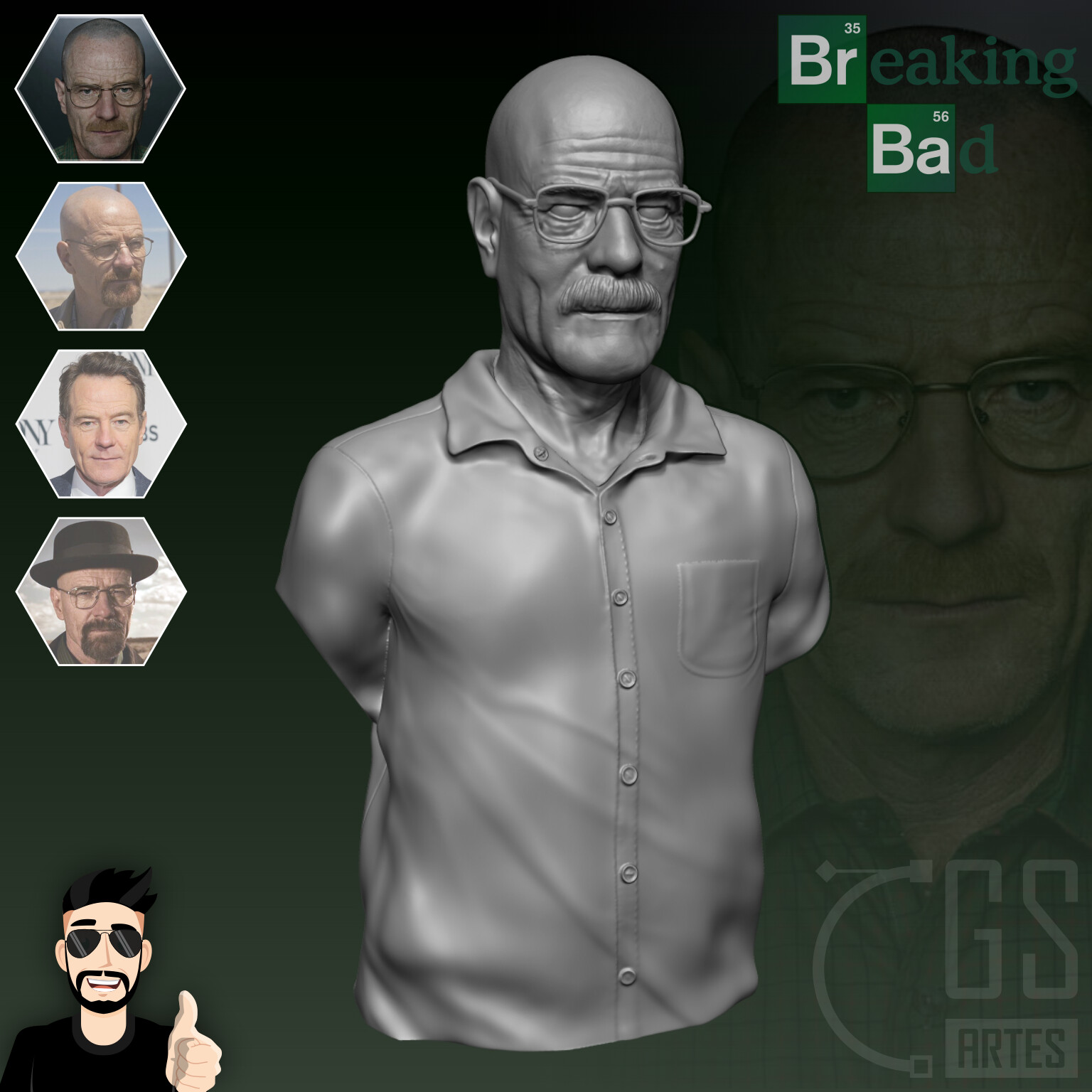 ArtStation - WALTER WHITE - BREAKING BAD
