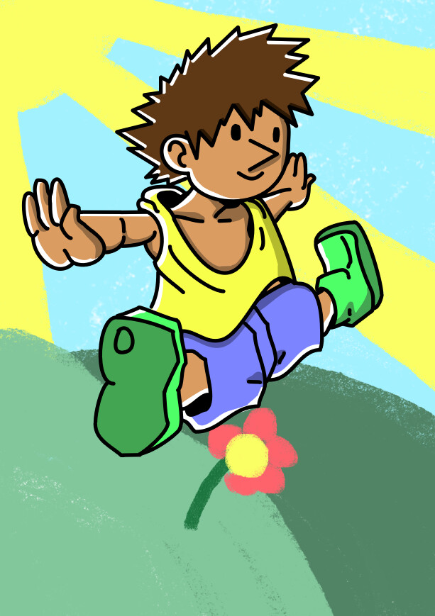 ArtStation - Jumping boy