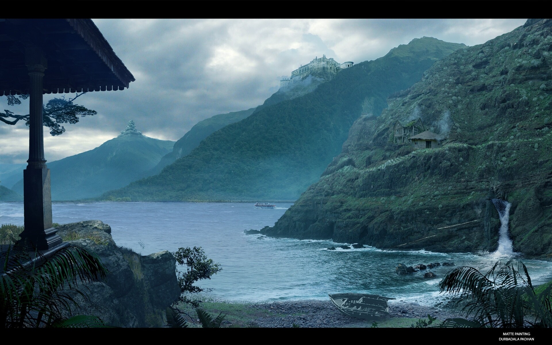 ArtStation - Beach matte painting