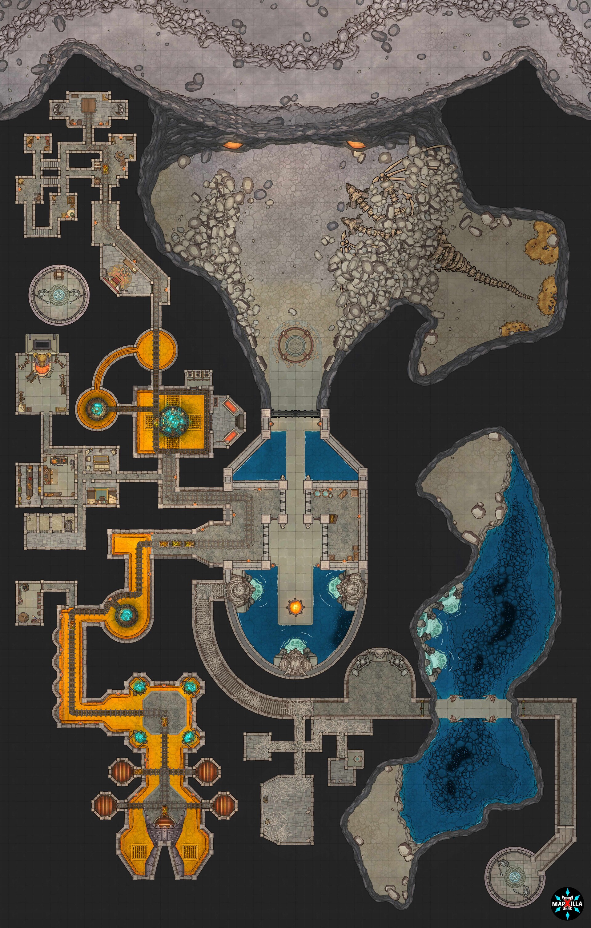 ArtStation - Maw of the Mountain [70 x 90]