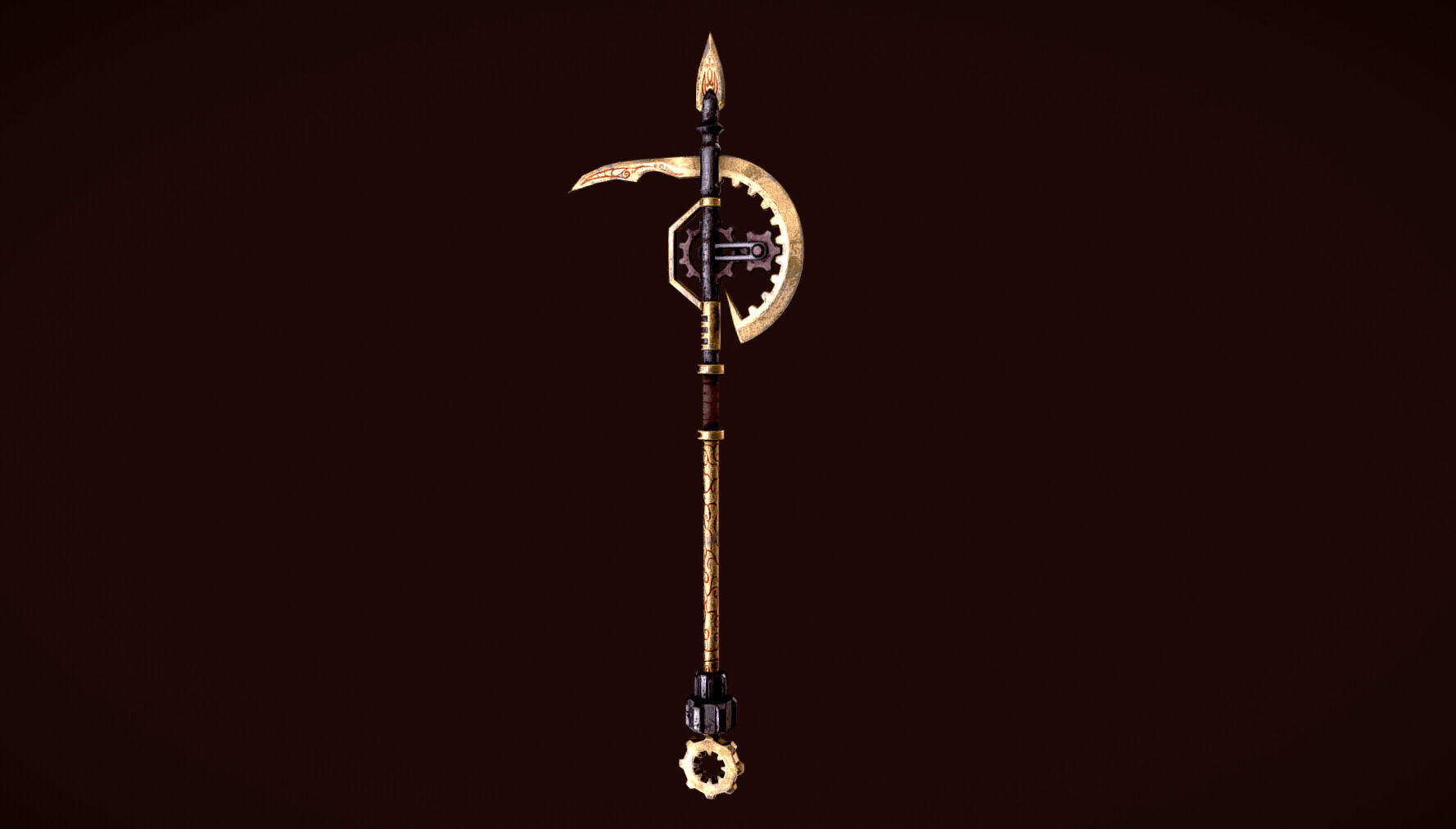 ArtStation - Mecaninal Halberd