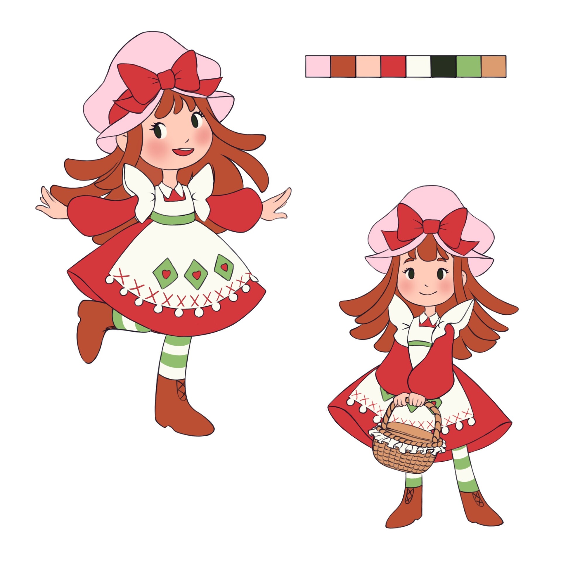 Strawberry Cartoon Character