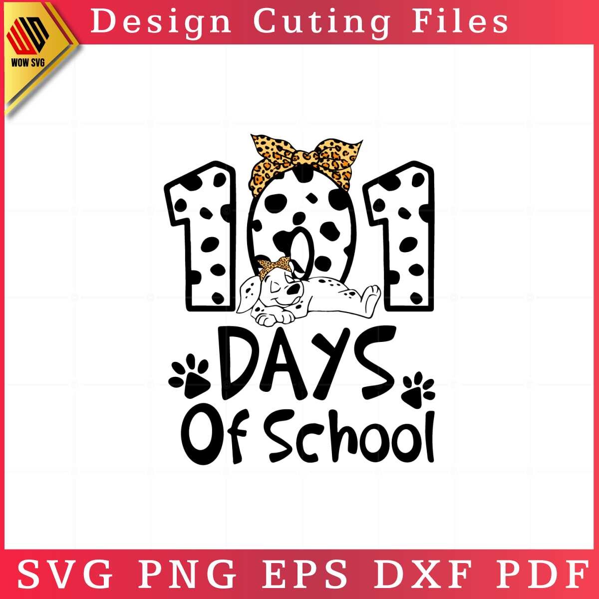 ArtStation - 101 Days Of School Dalmatian Dog Svg Graphic Designs Files