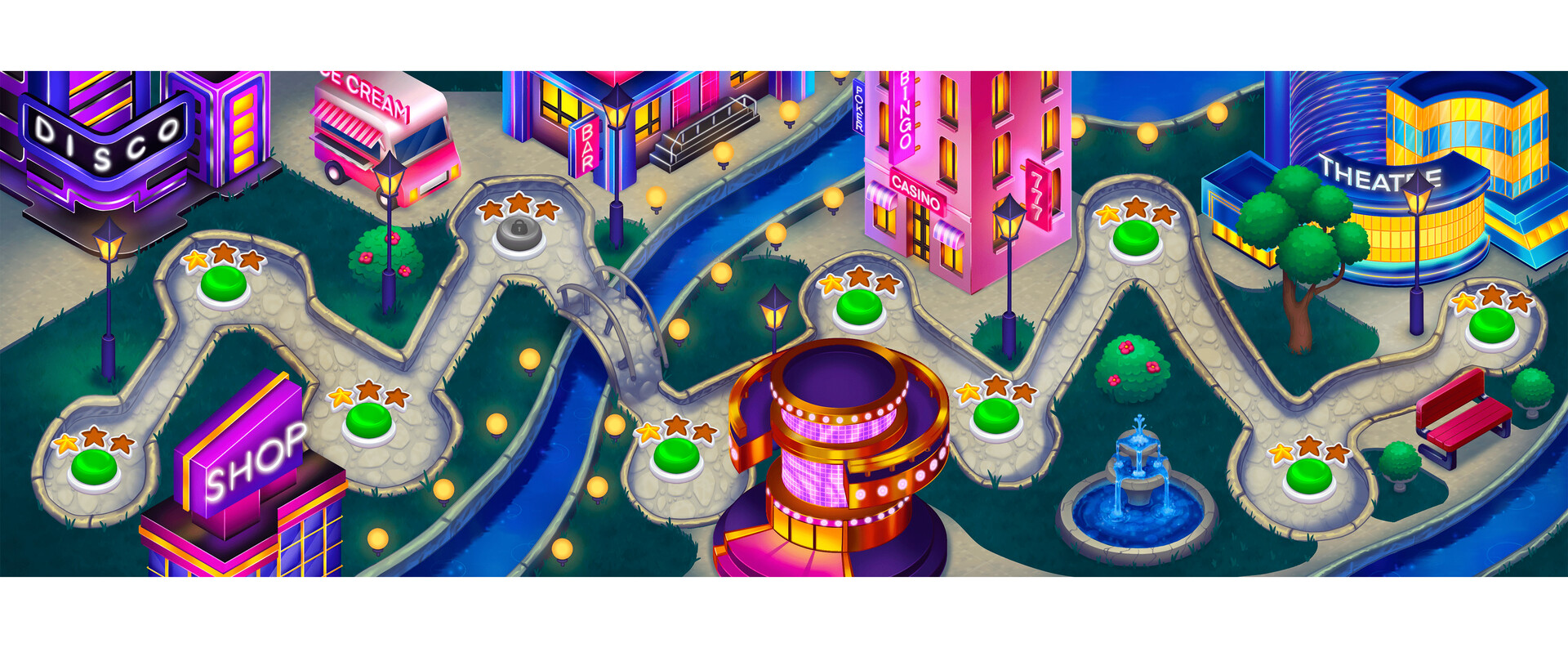 ArtStation - Level map "Night City"