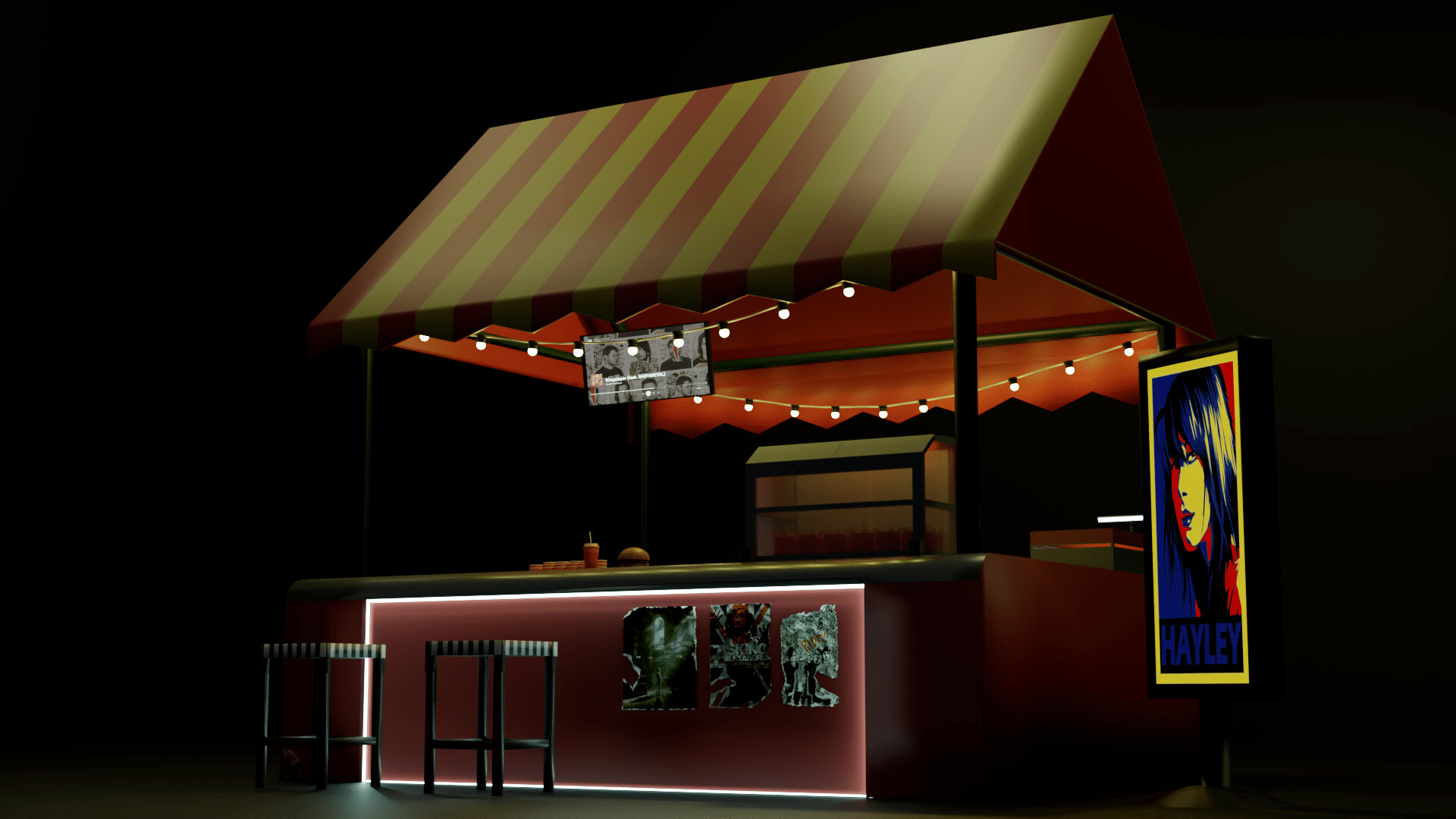 ArtStation - Fast Food Stand