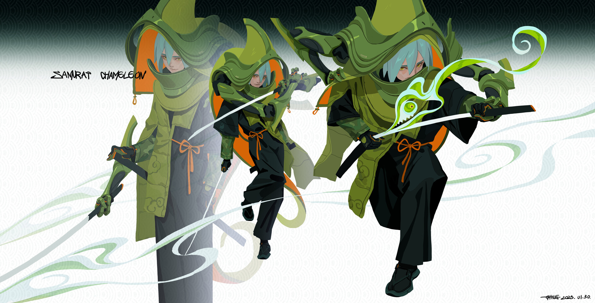 ArtStation - Samurai Chameleon