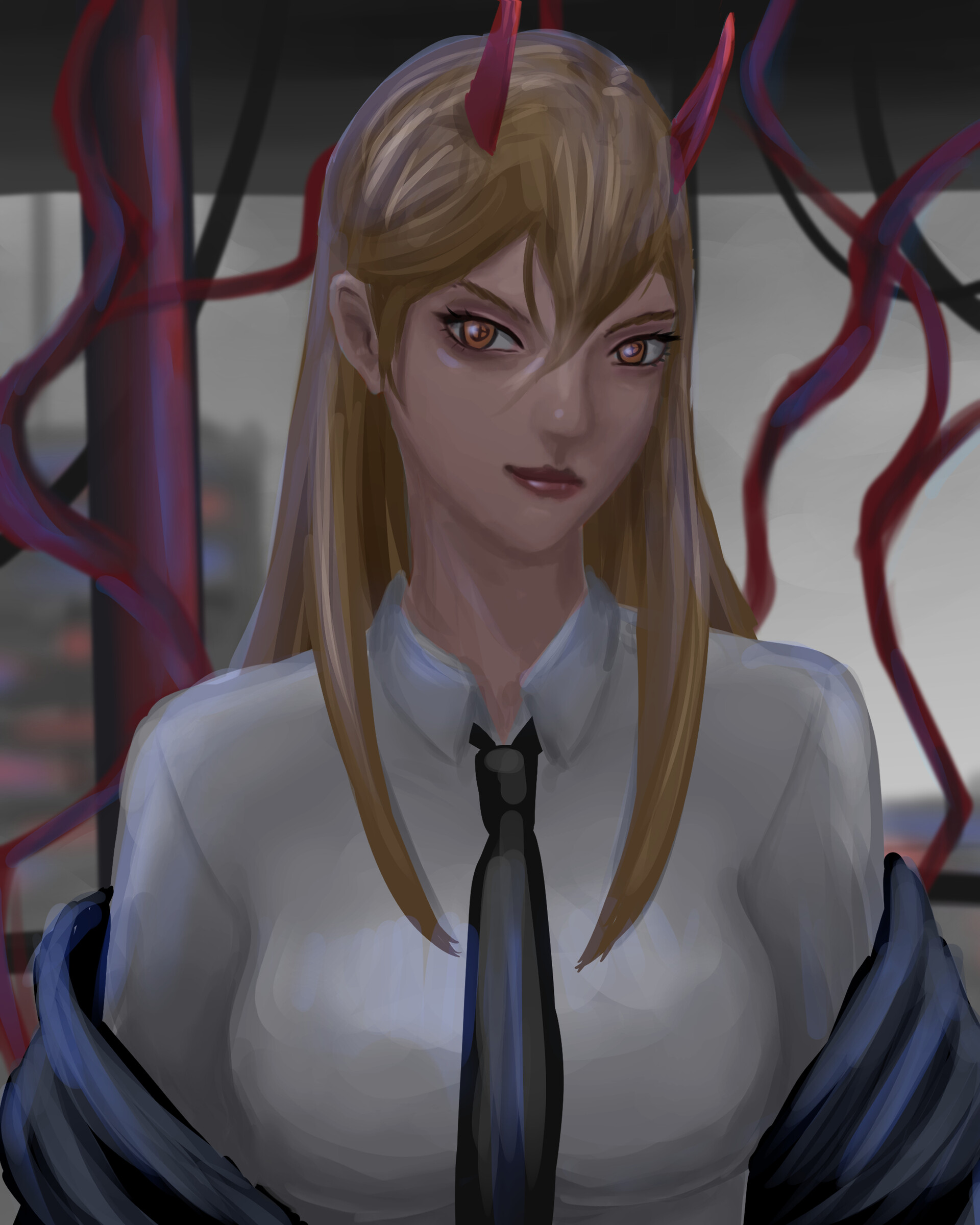 ArtStation - POWER...!!! (Chainsaw Man)