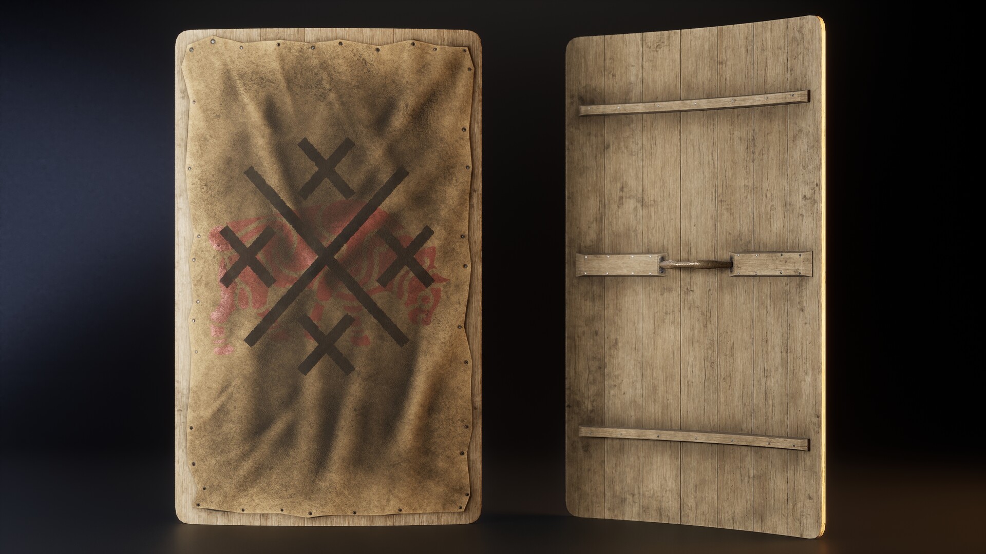 ArtStation - Slavic square shield