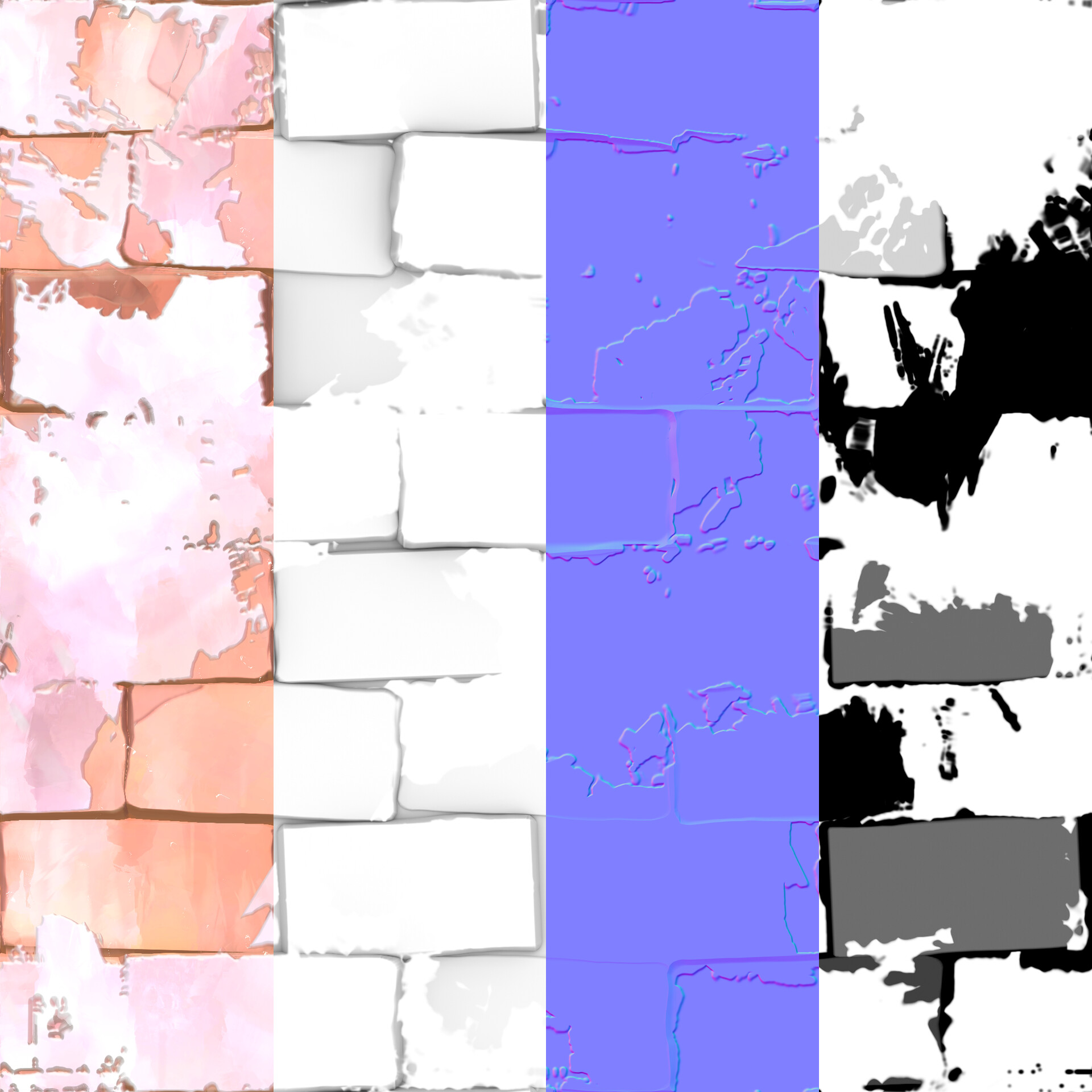 Mert Ozan Katipoglu - Stylized Wall Material - Substance Designer