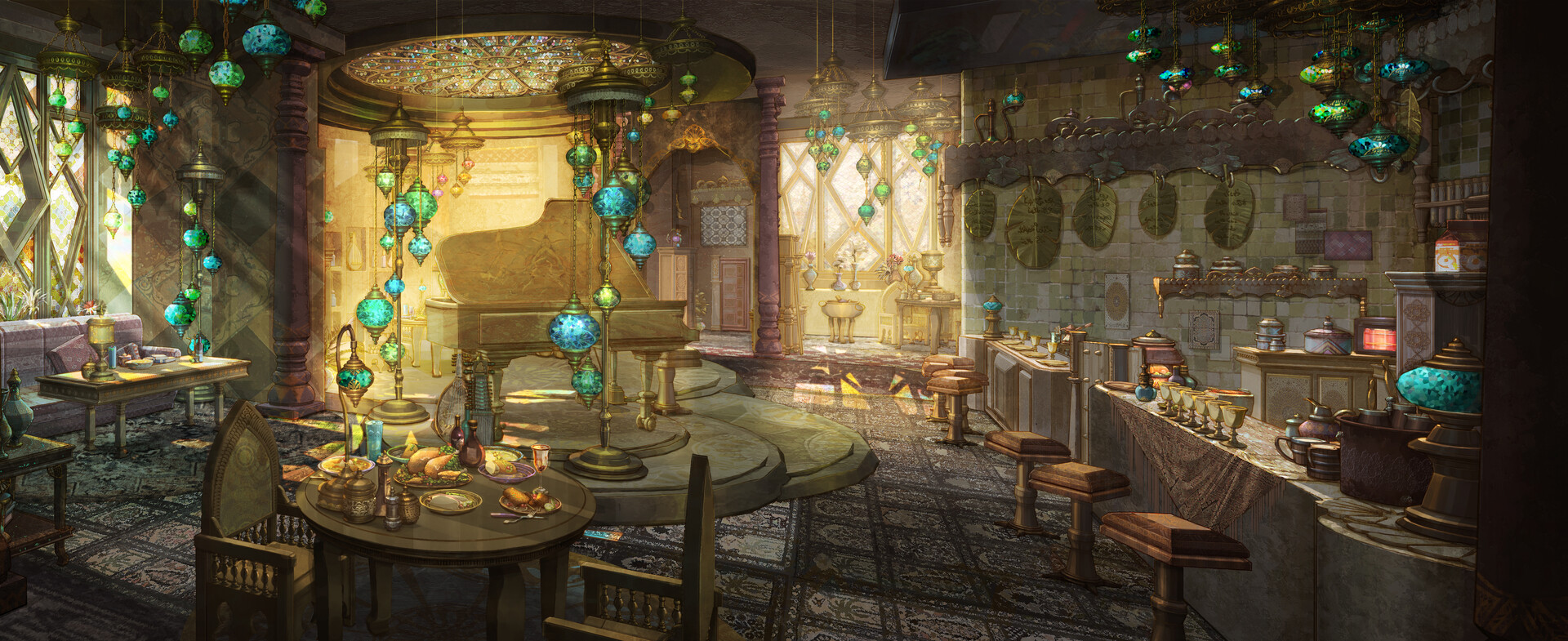 ArtStation - middle east bar