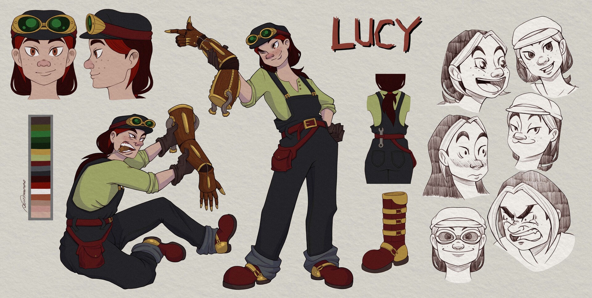 ArtStation - Lucy Character Sheet