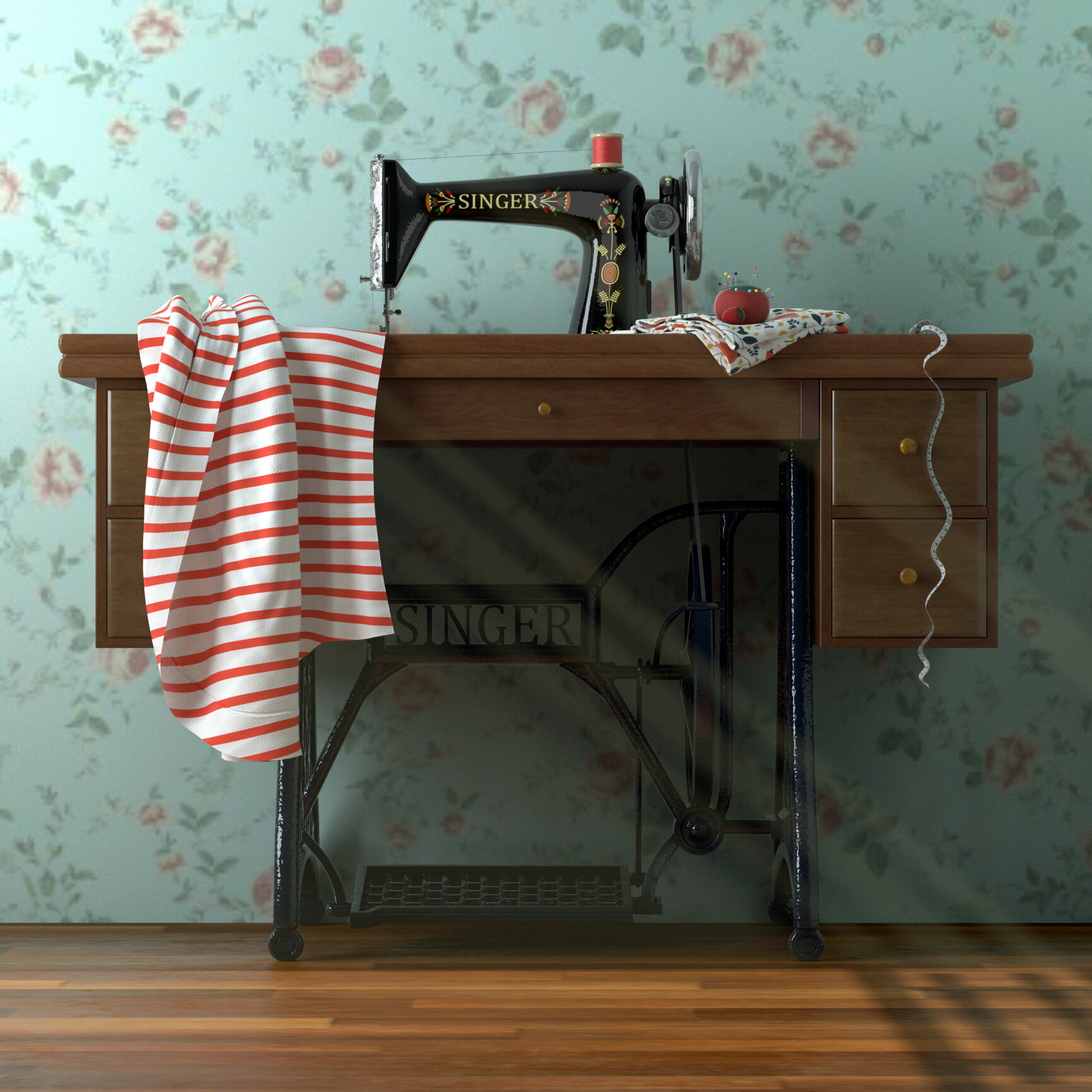 ArtStation - Singer Sewing Machine