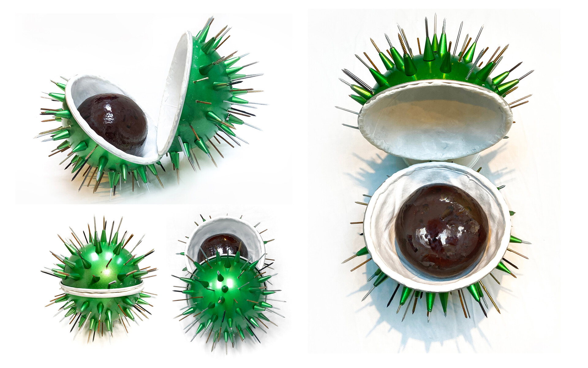 ArtStation - Topic: Inside and outside, 3D conker sculpture