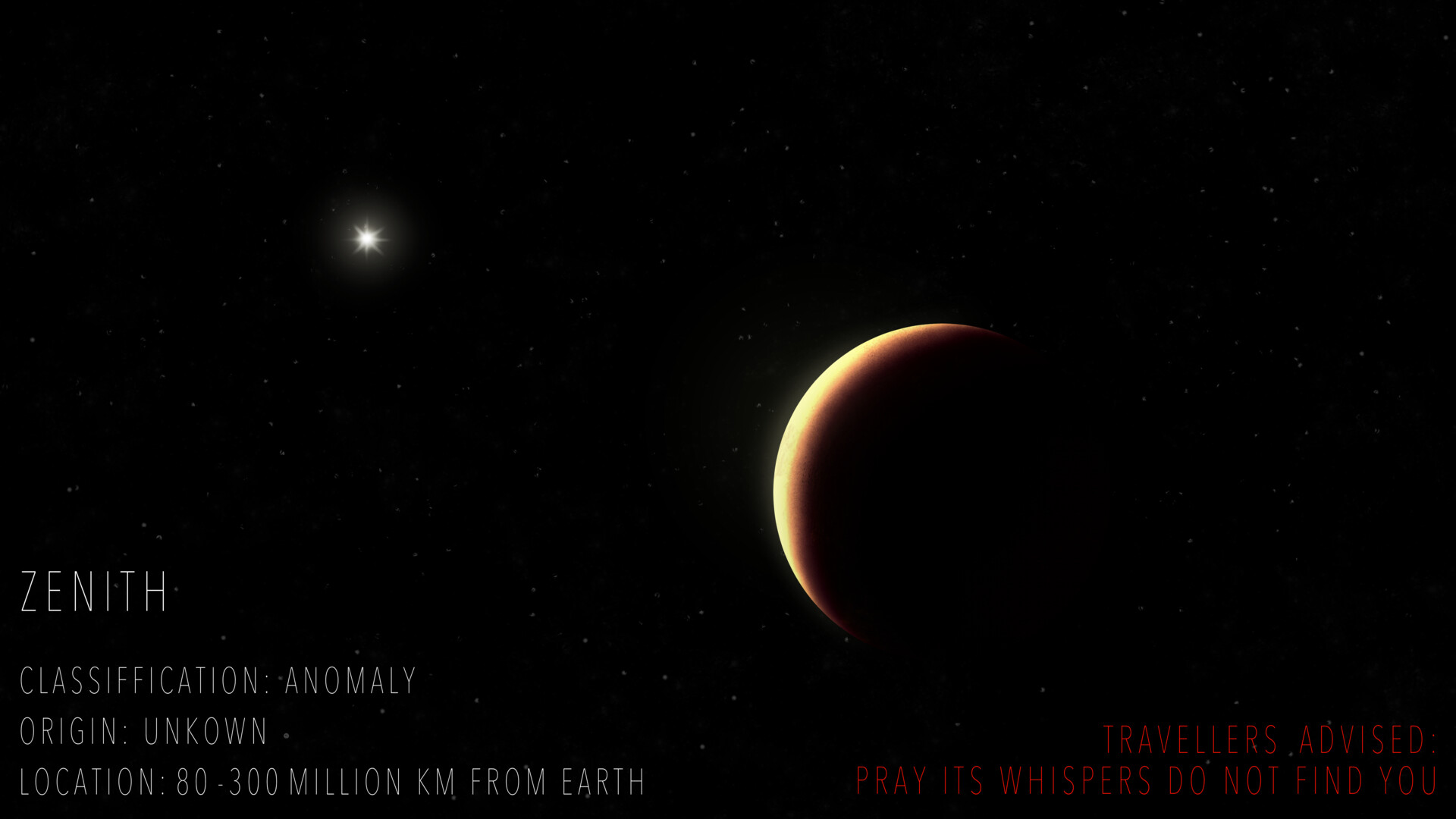 Ted Curtis - Planet Title Screen (Zenith Project)