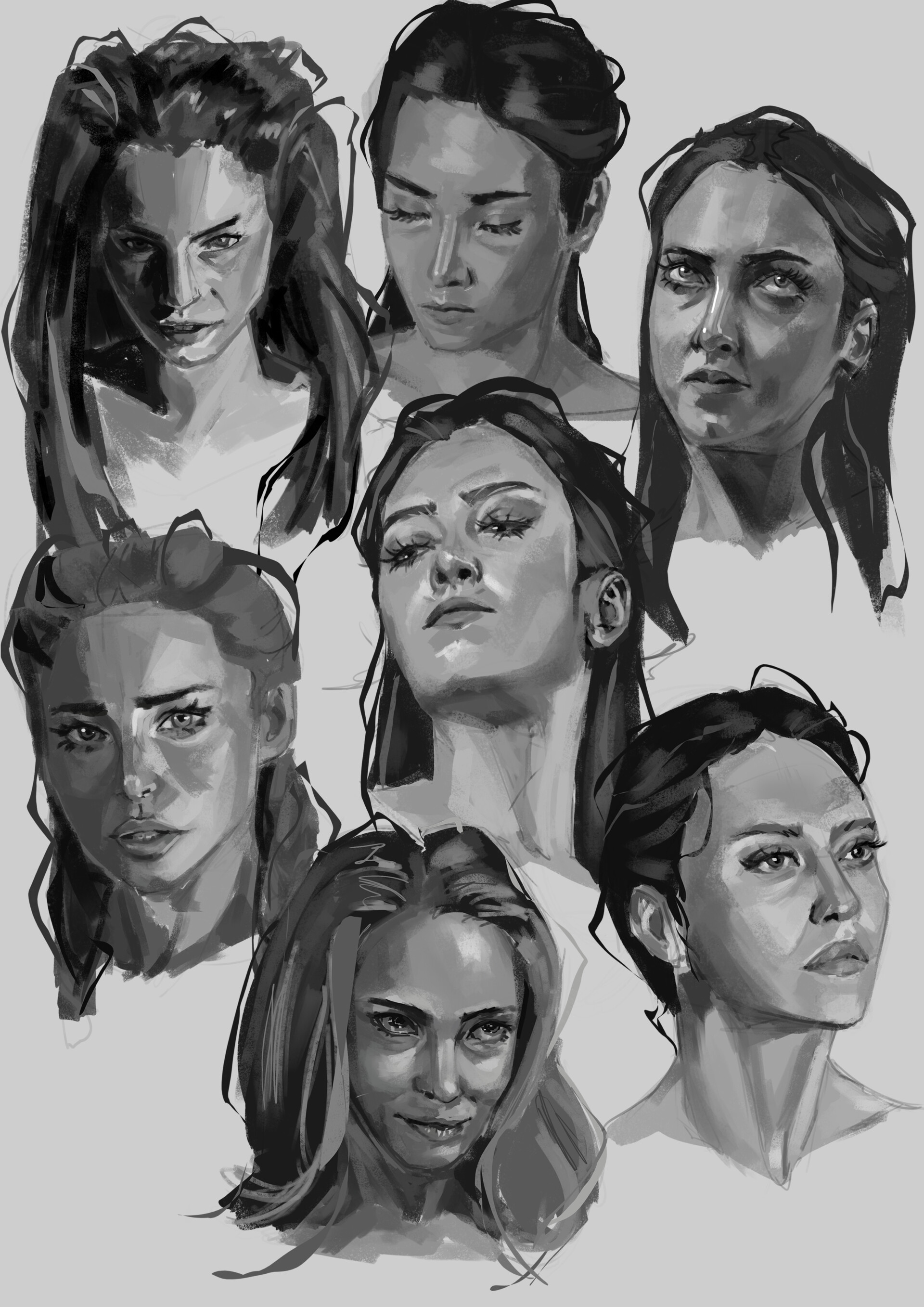 ArtStation - Grayscale and color value training