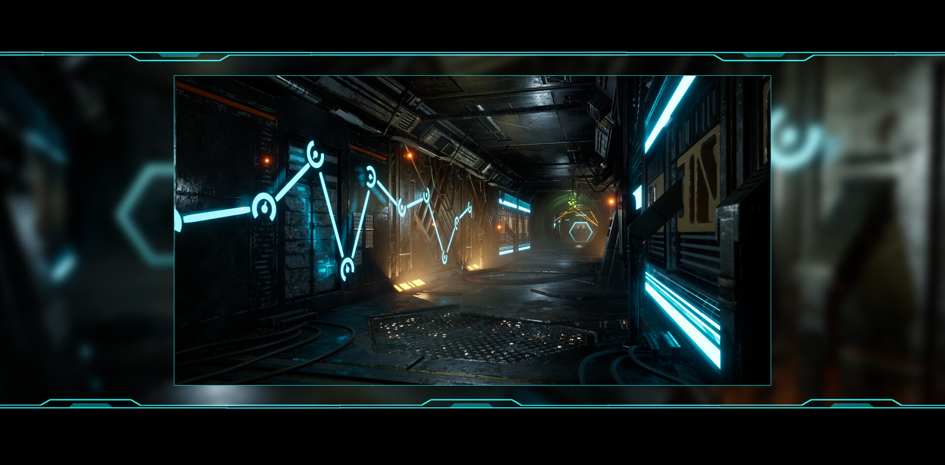 ArtStation - Metroid Prime Frigate Orpheon Hallway