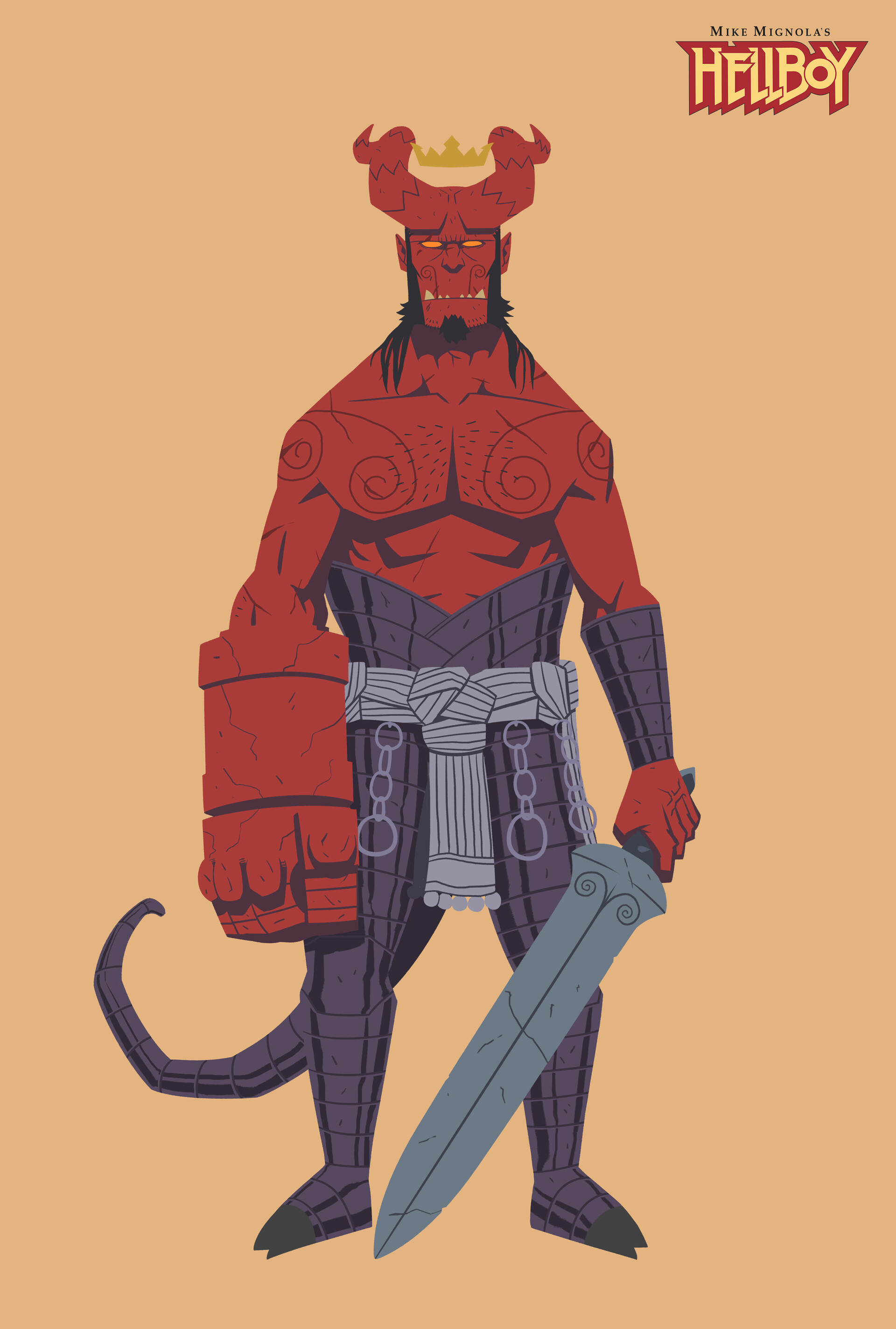 Conde Benitez - Hellboy model sheet