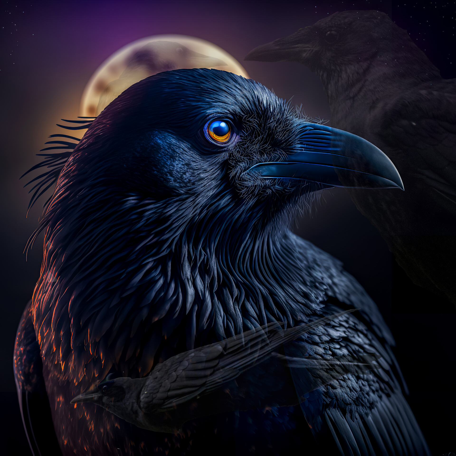 Raven Art Wallpaper