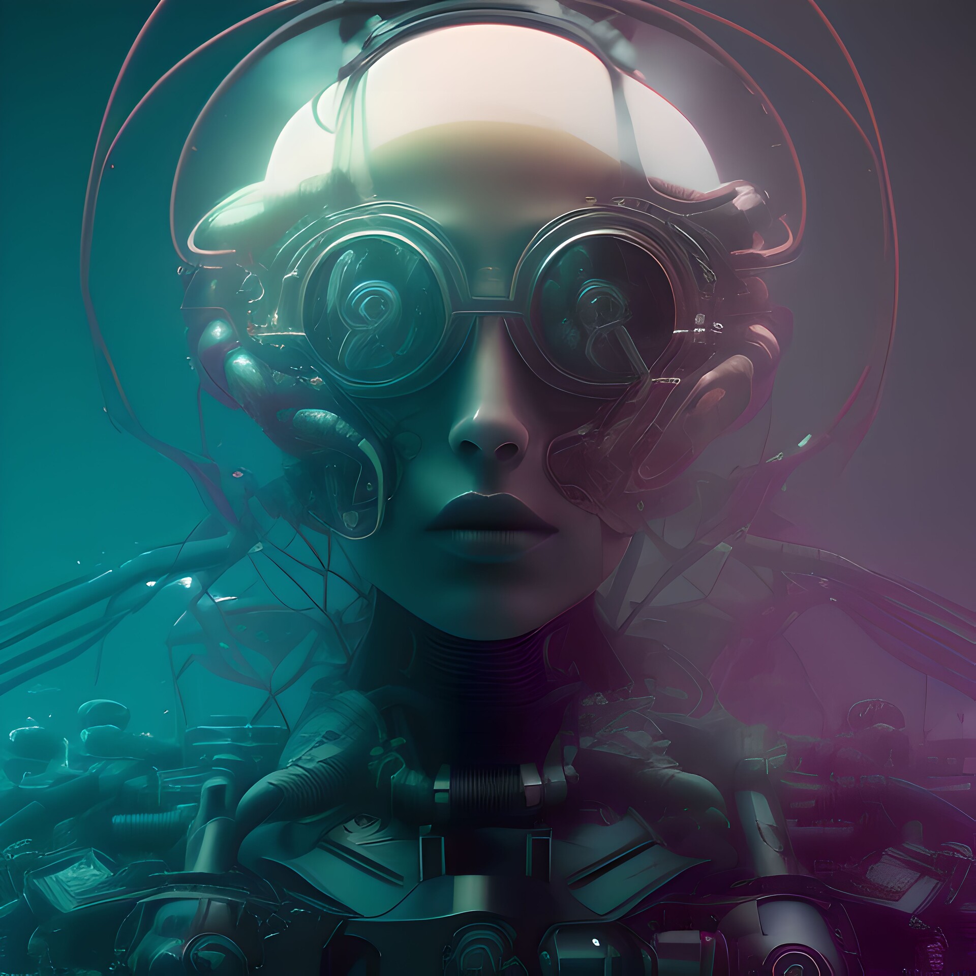 ArtStation - A dystopian future where technology has taken over and ...