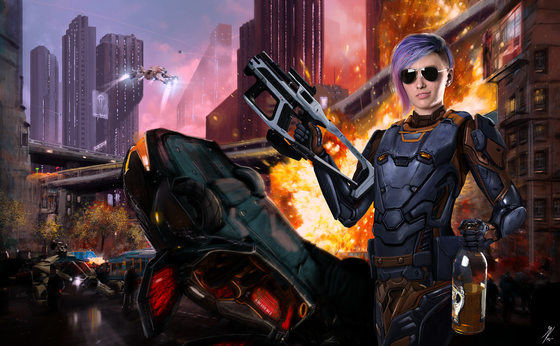 ArtStation - Elite Dangerous - CMDR Kaylee Yaseiko