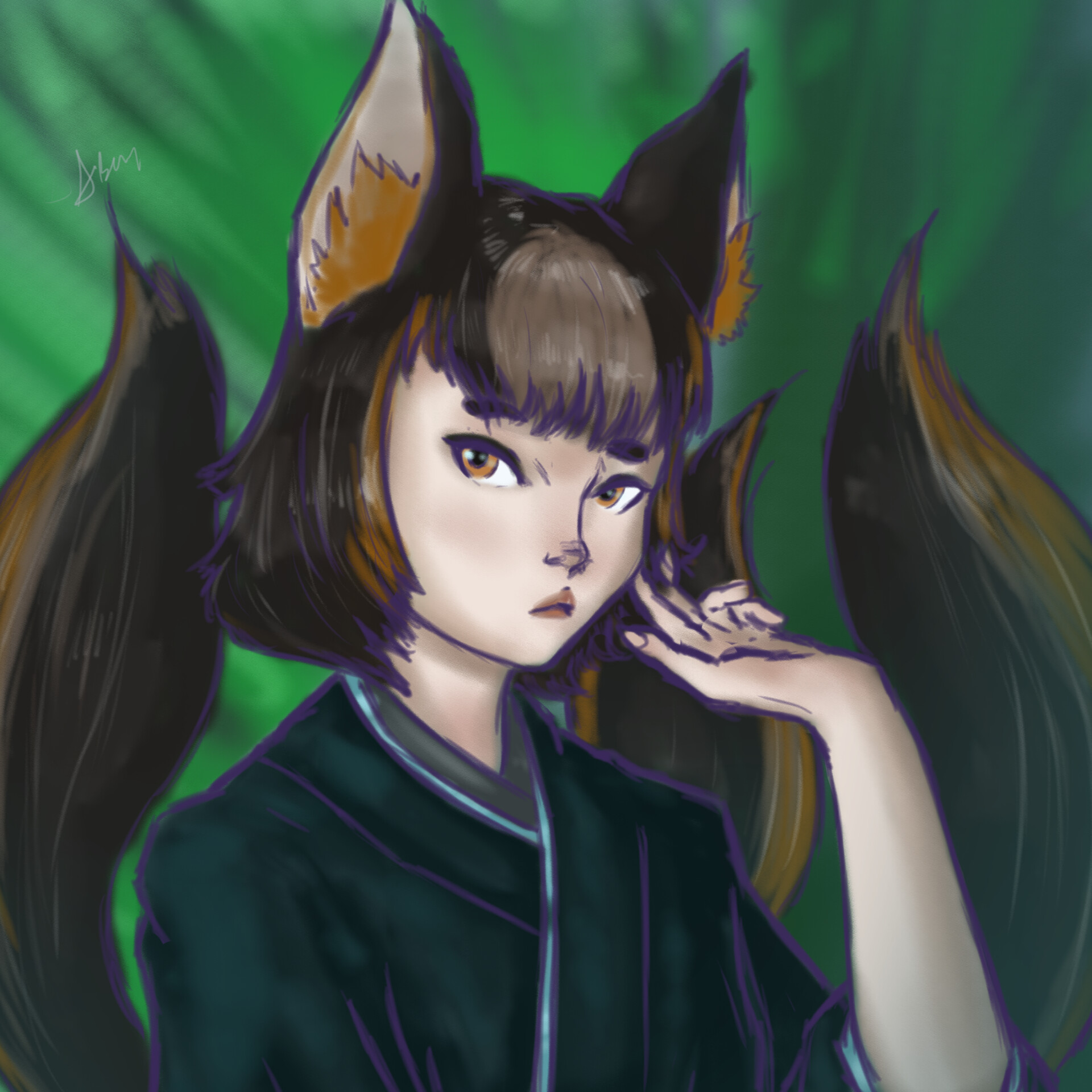 ArtStation - Forest Kitsune Redux