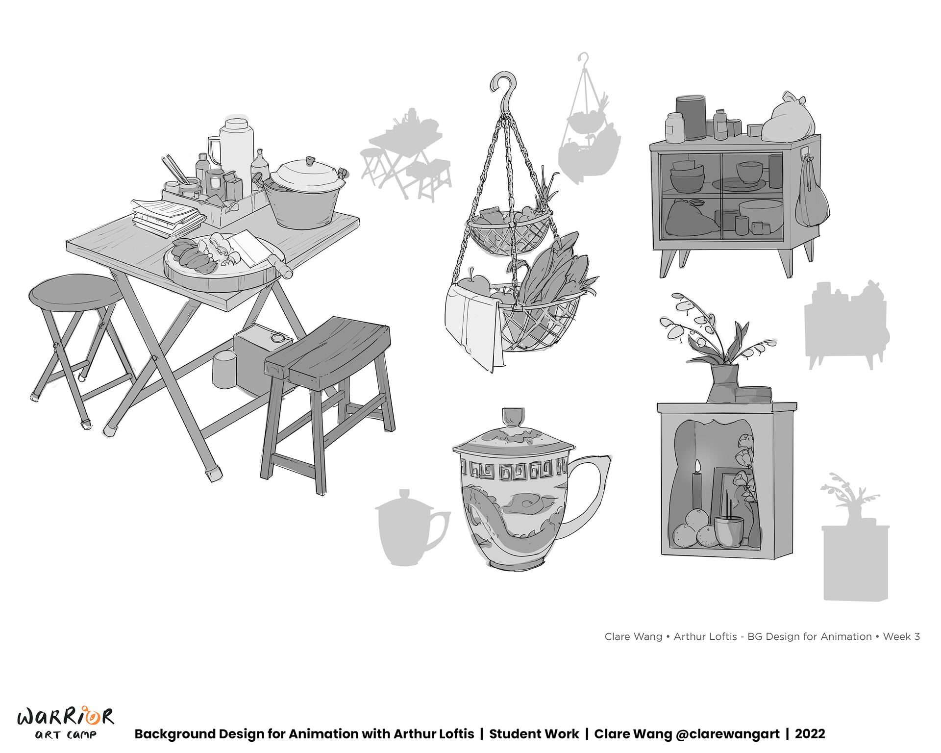 Warrior Art Camp - Clare Wang | Background Design for Animation with ...