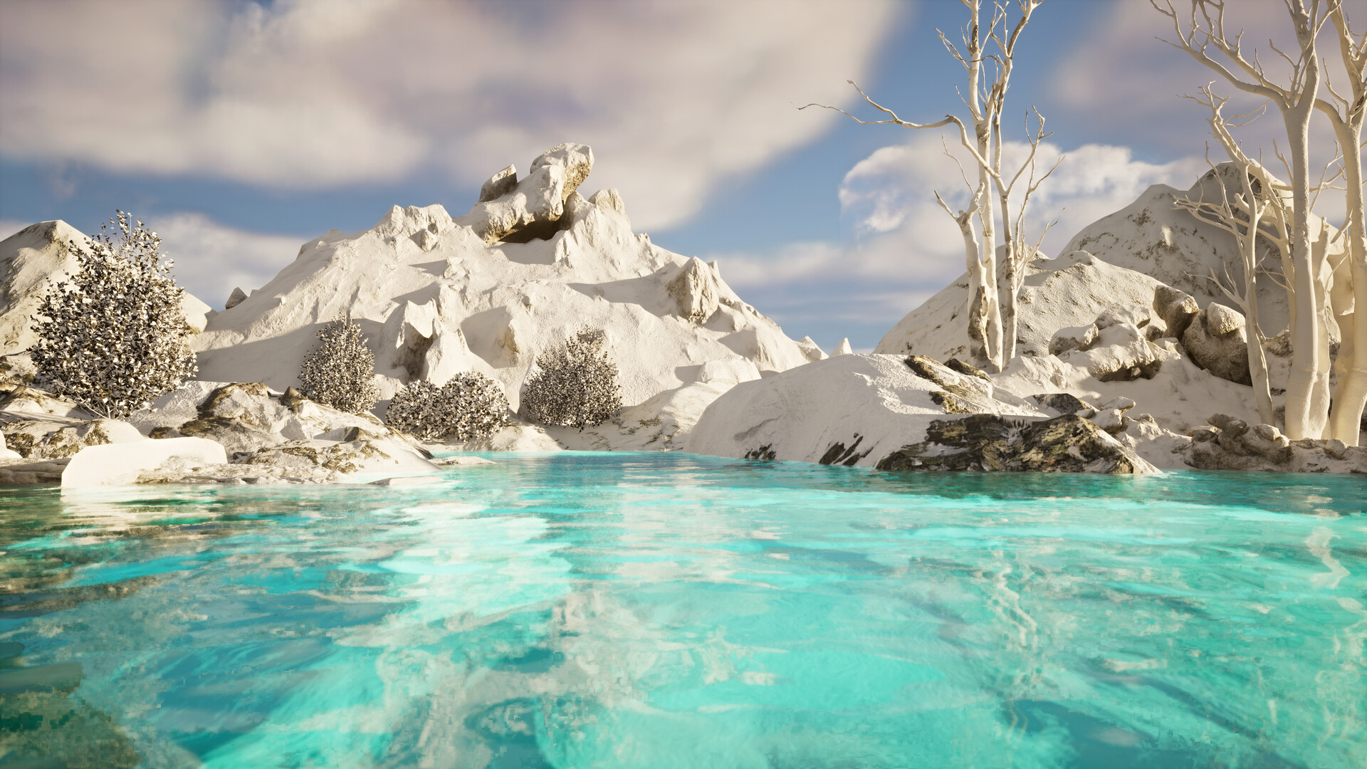 ArtStation - 3d hill scene