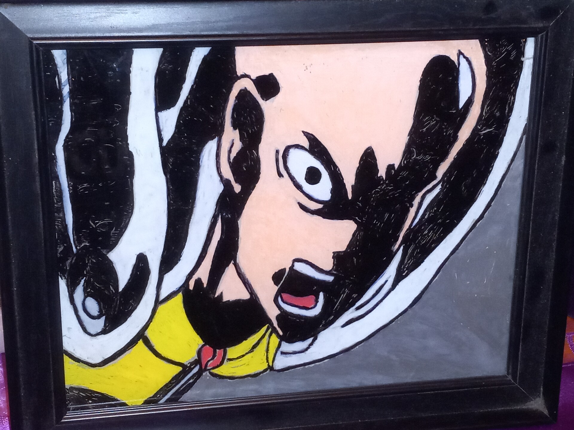 ArtStation - one punch man glass picture frame