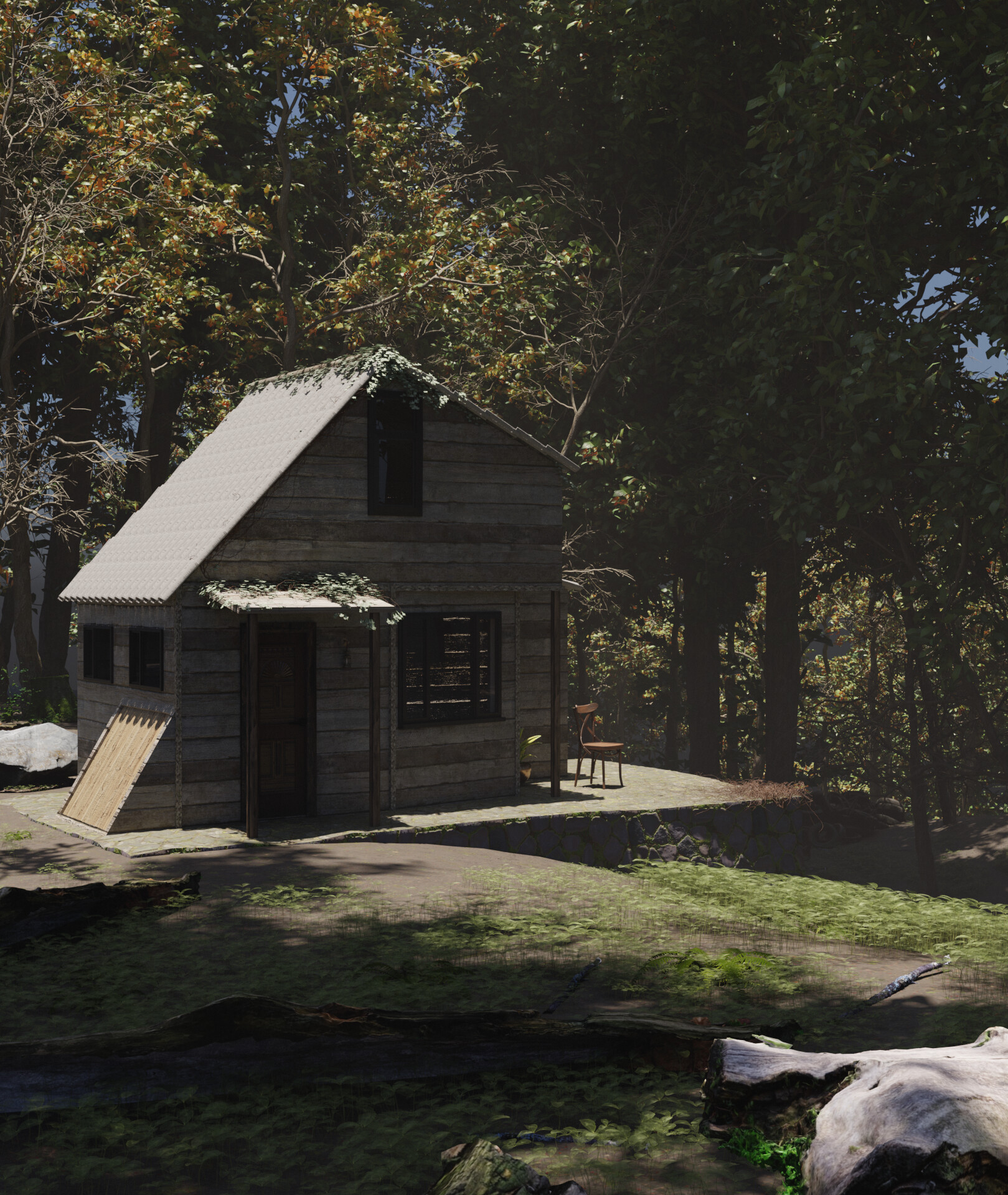 ArtStation - 3D house in forest