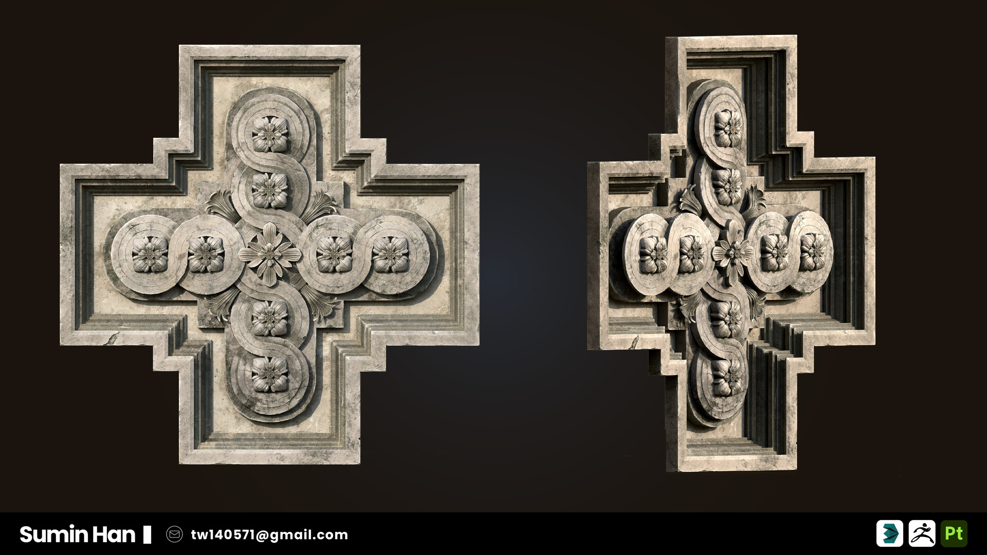 ArtStation - Byzantine style ornament