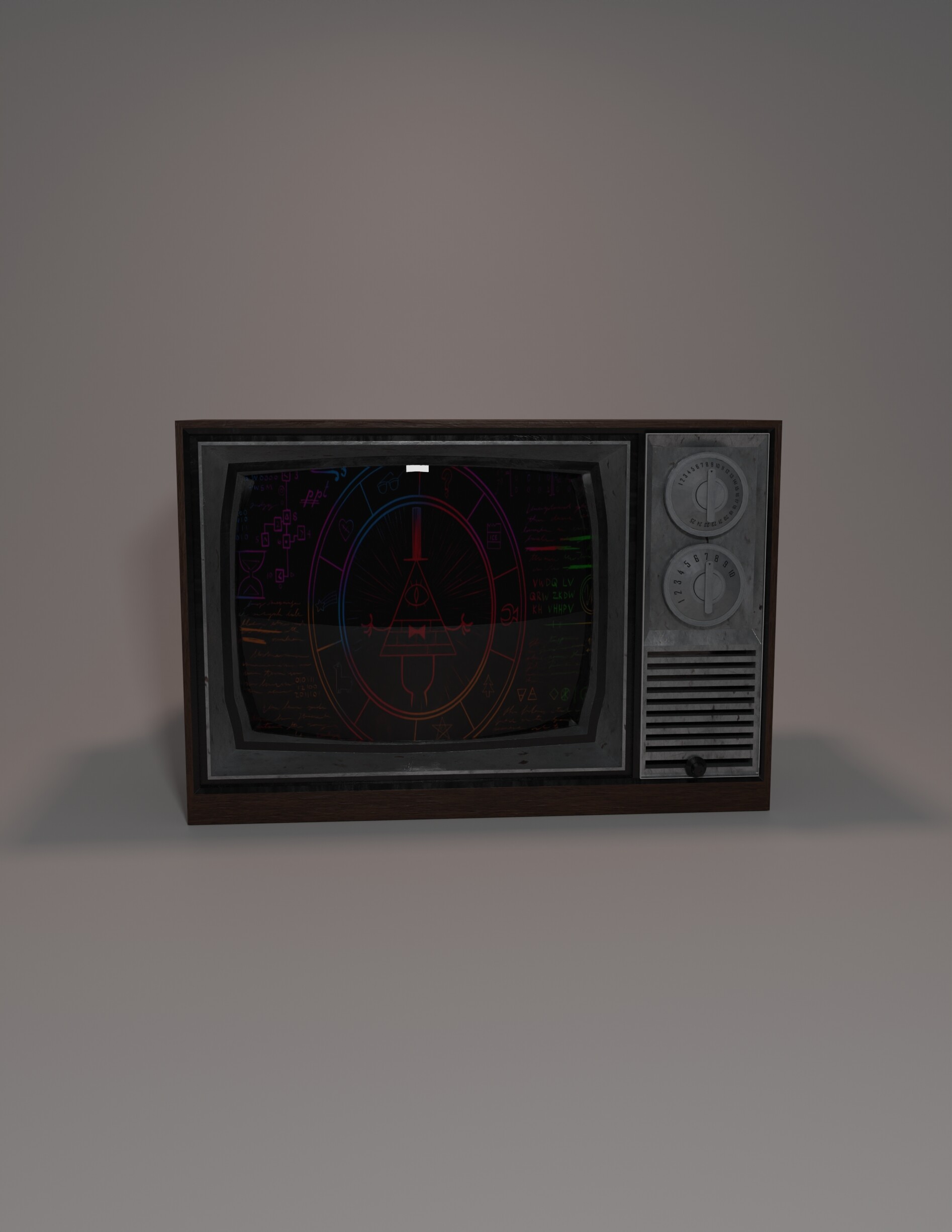 ArtStation - TV Model Practice ! Classic 80's TV