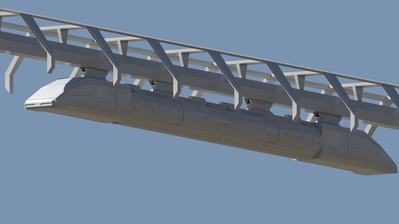 ArtStation - Maglev train