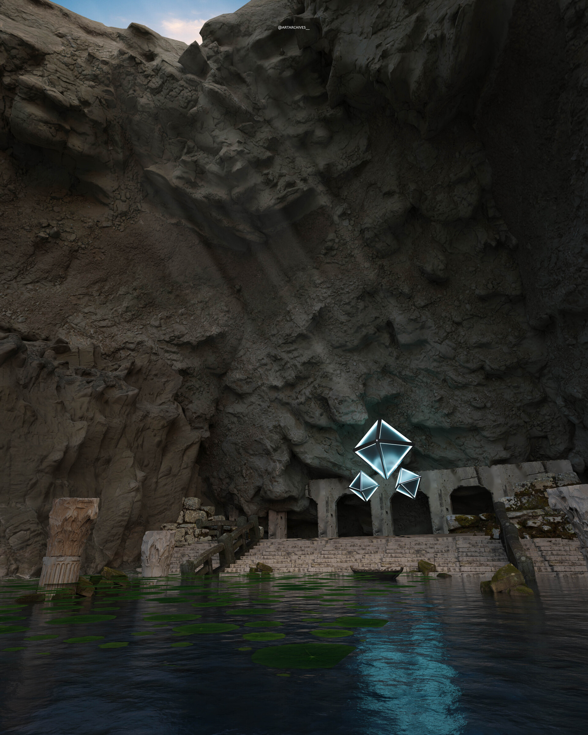 ArtStation - Glowing Cave Object