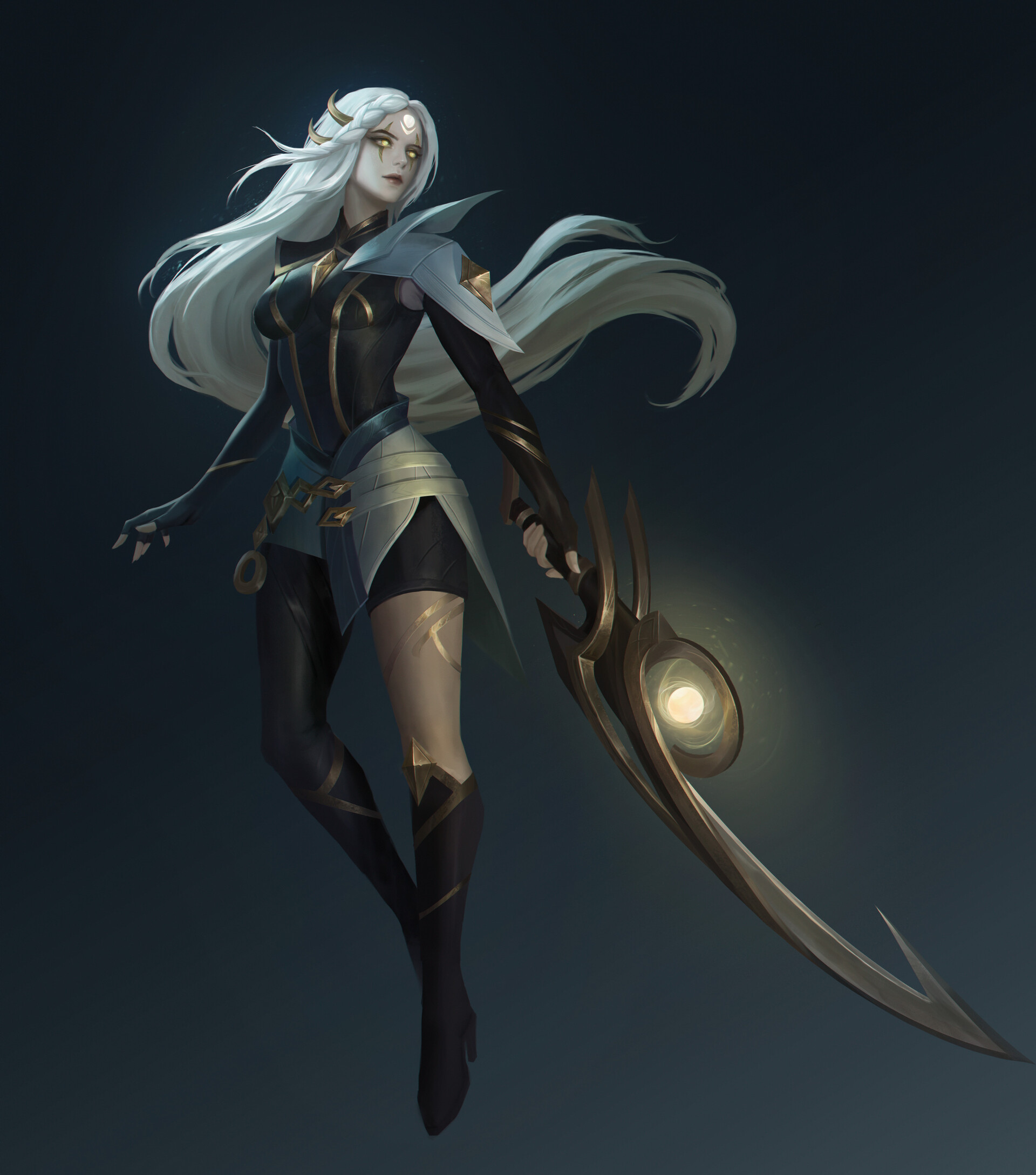 ArtStation - 英雄联盟皎月同人立绘