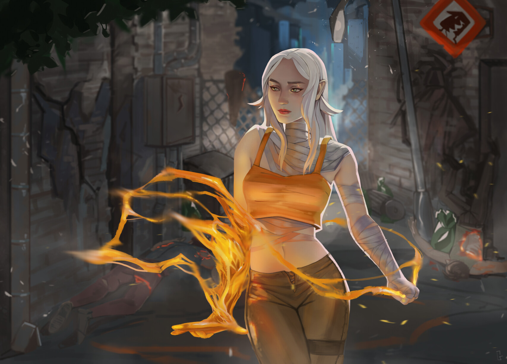 ArtStation - Aretinthe and her inner fire