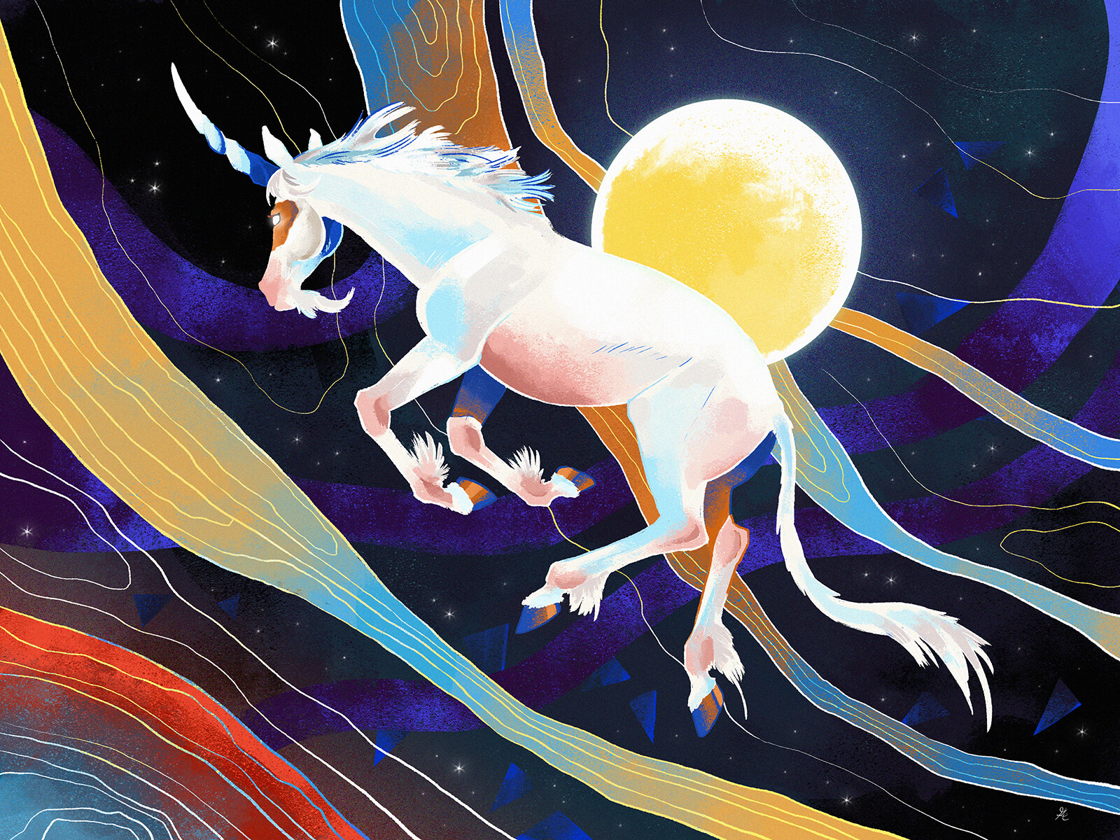 ArtStation - DTIYS Space Unicorn - Chambwibwi