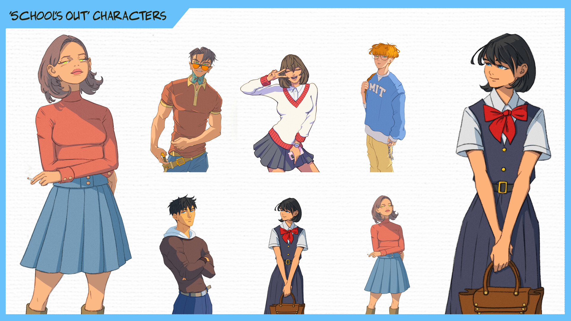 ArtStation - 'School's Out' Character Concepts