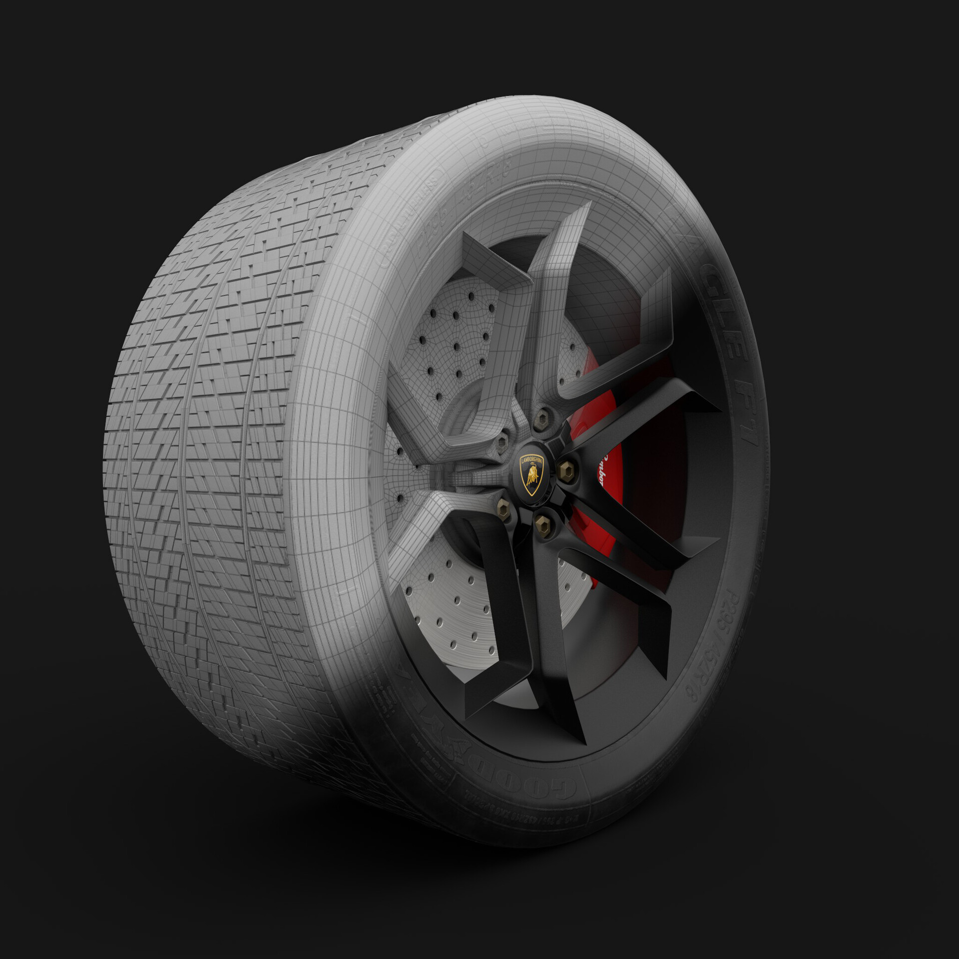 ArtStation - Lamborghini Wheel