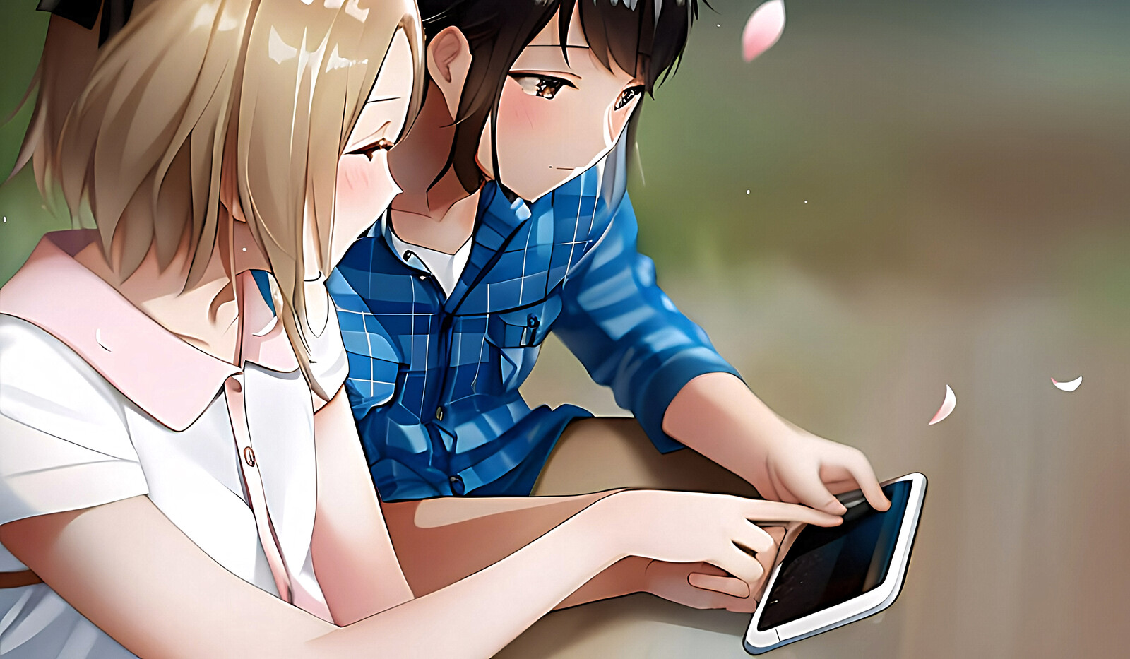 Panda Kim - Using tablet