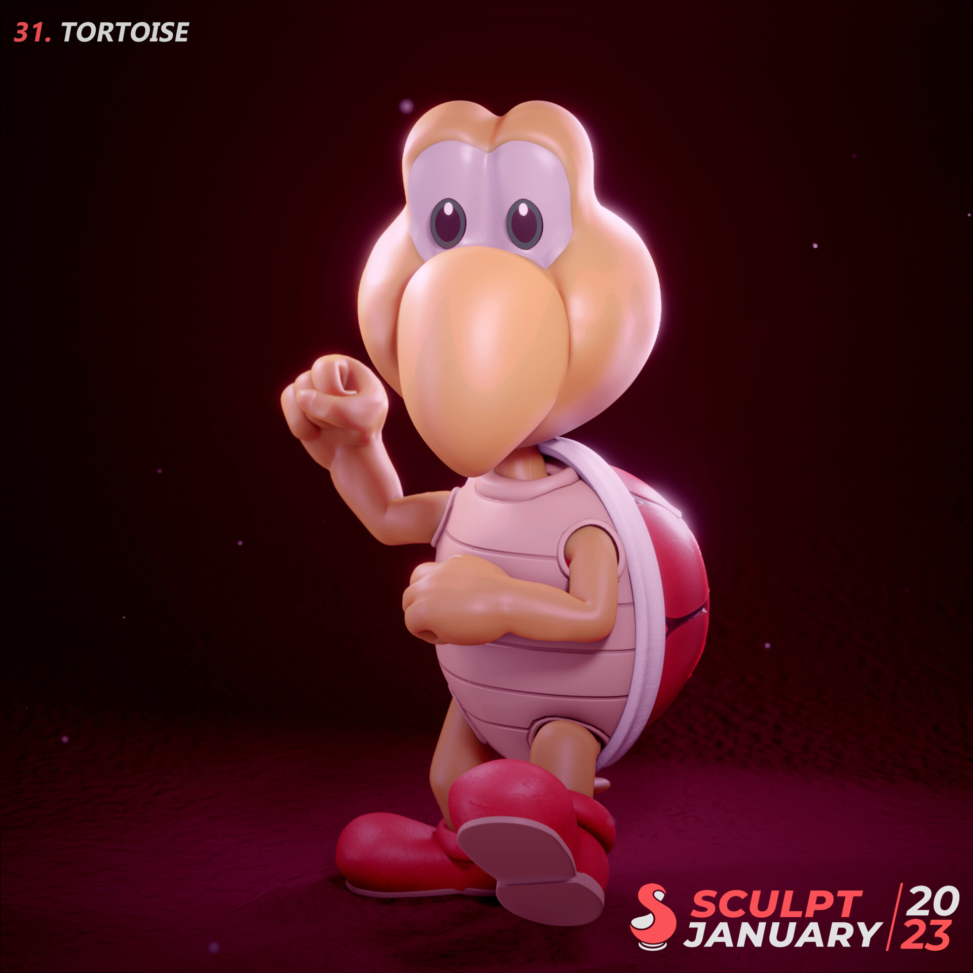 ArtStation - Day: 31 Tortoise 🐢🍄