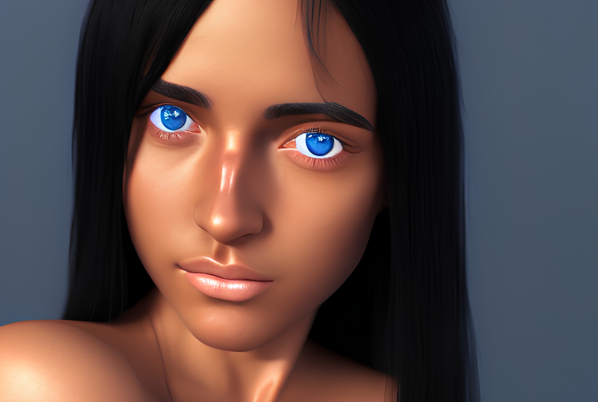 ArtStation - blue eyes