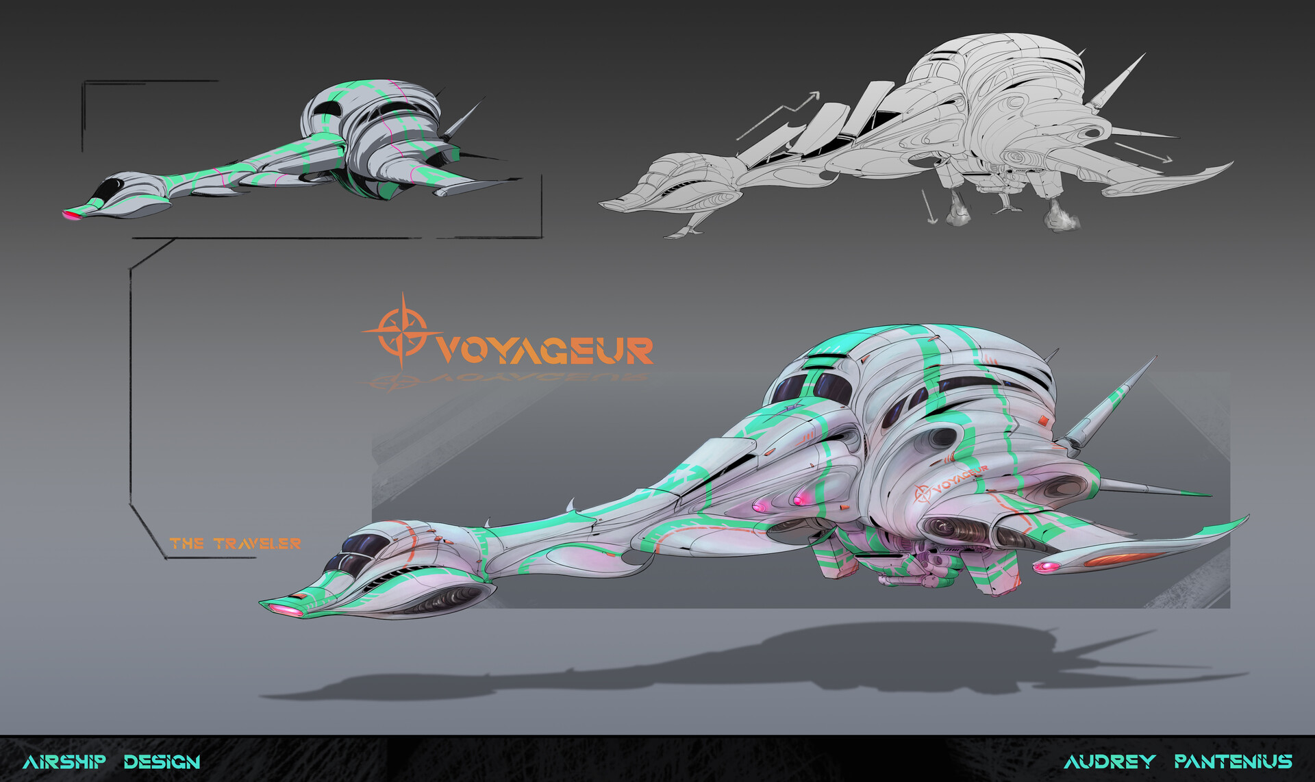 ArtStation - Spaceship Design - The Traveler