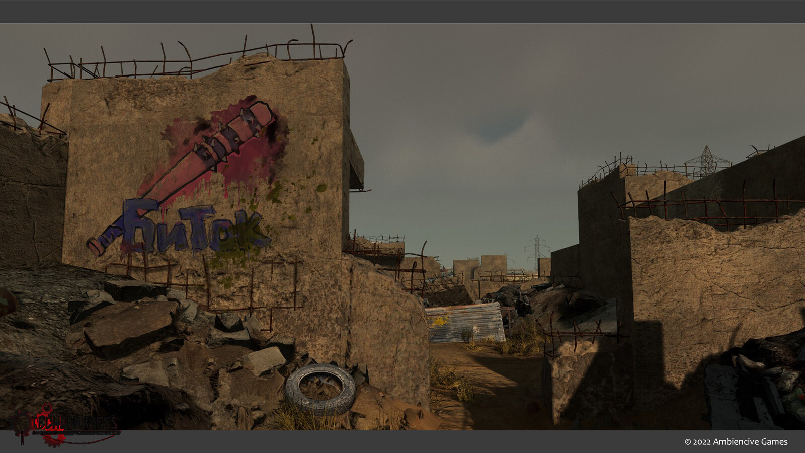 Elena Leff - Techdarkness - sketch of graffiti in the post-apocalypse ...