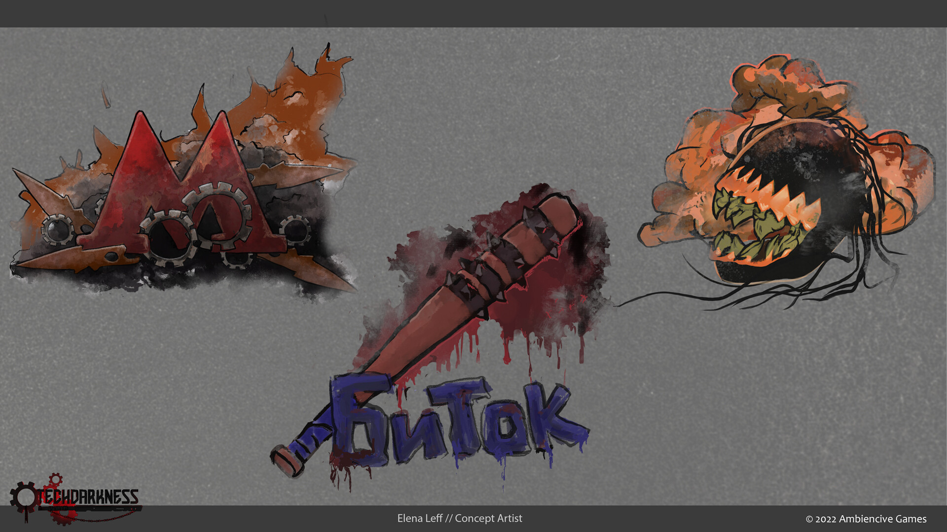 Elena Leff - Techdarkness - sketch of graffiti in the post-apocalypse ...