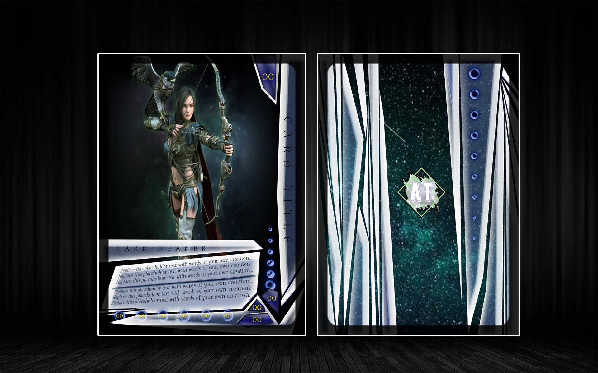 Atomic templates - TCG card template V7