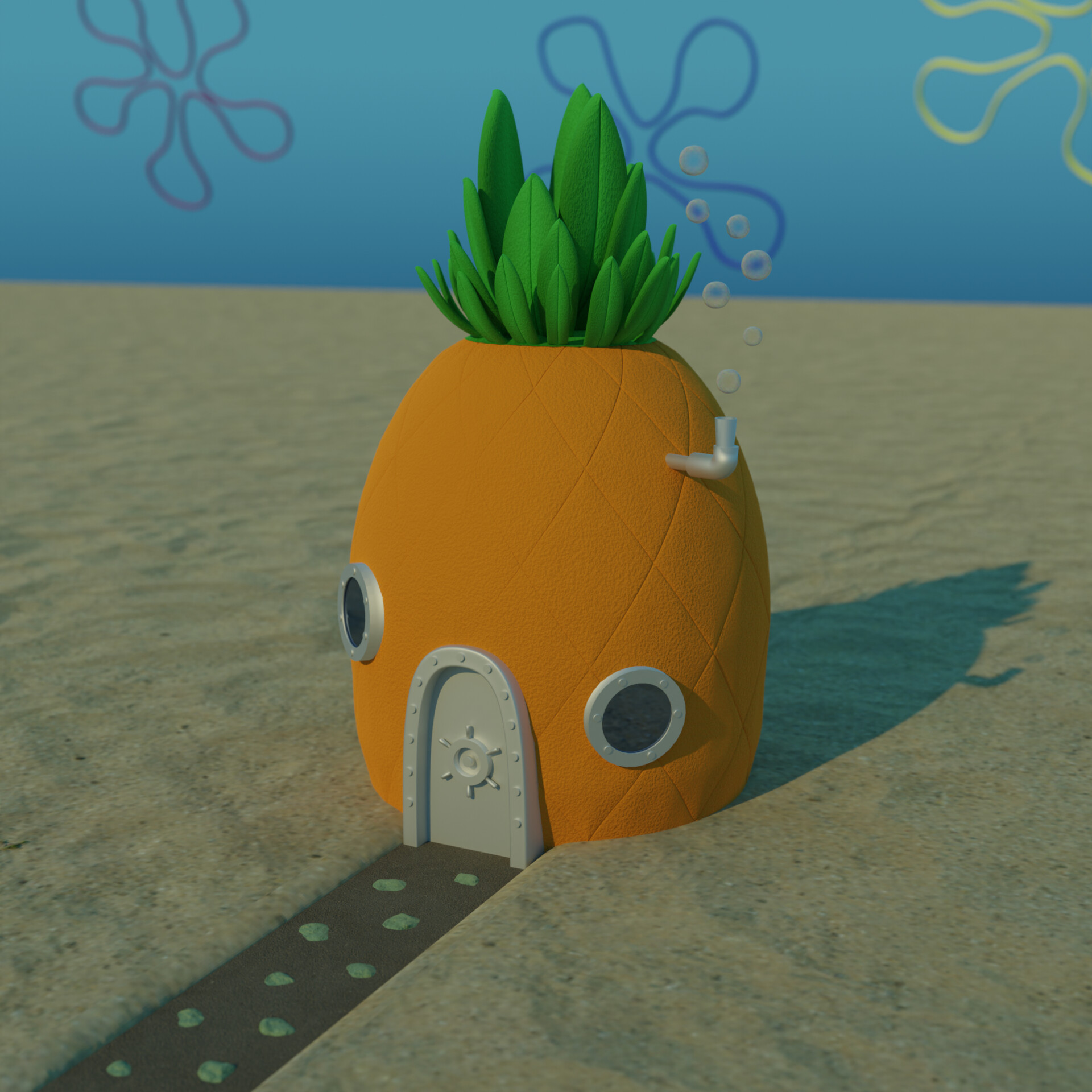 ArtStation - Spongebob Pineapple