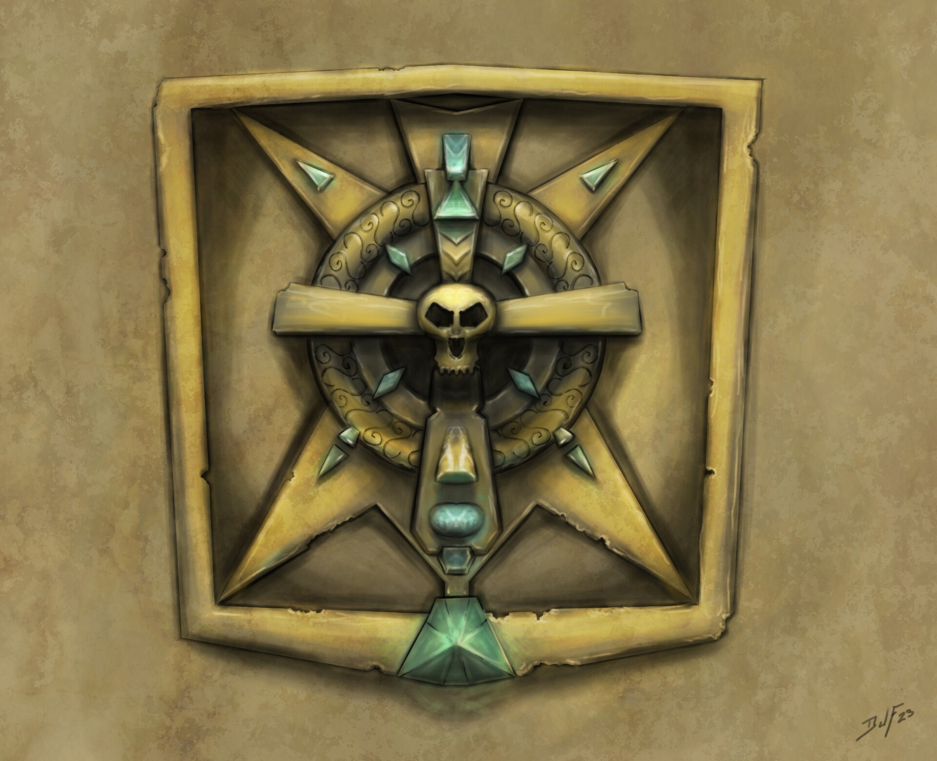 ArtStation - Skull rune