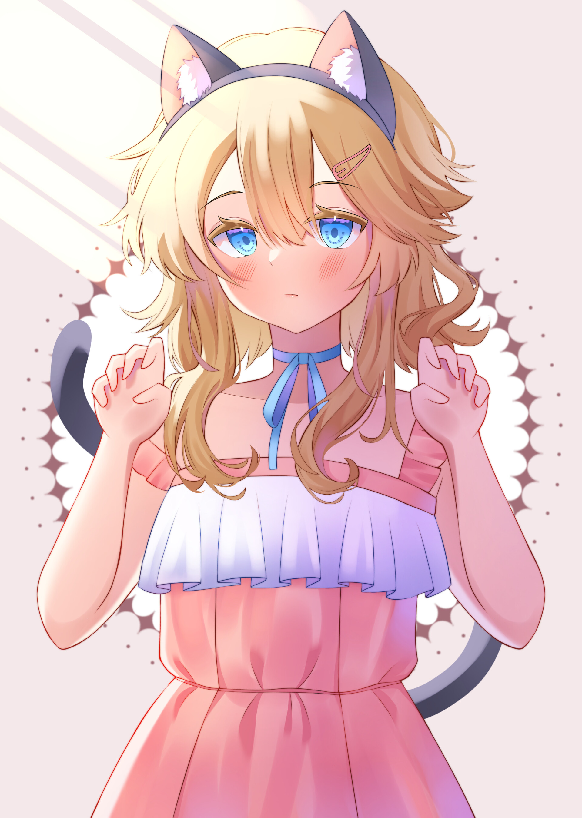 ArtStation - anime cute cat girl commissions sample